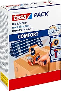 Tesa 06400-00001-03 Tesapack Comfort Hand Dispenser for Rolls up to 66 ...
