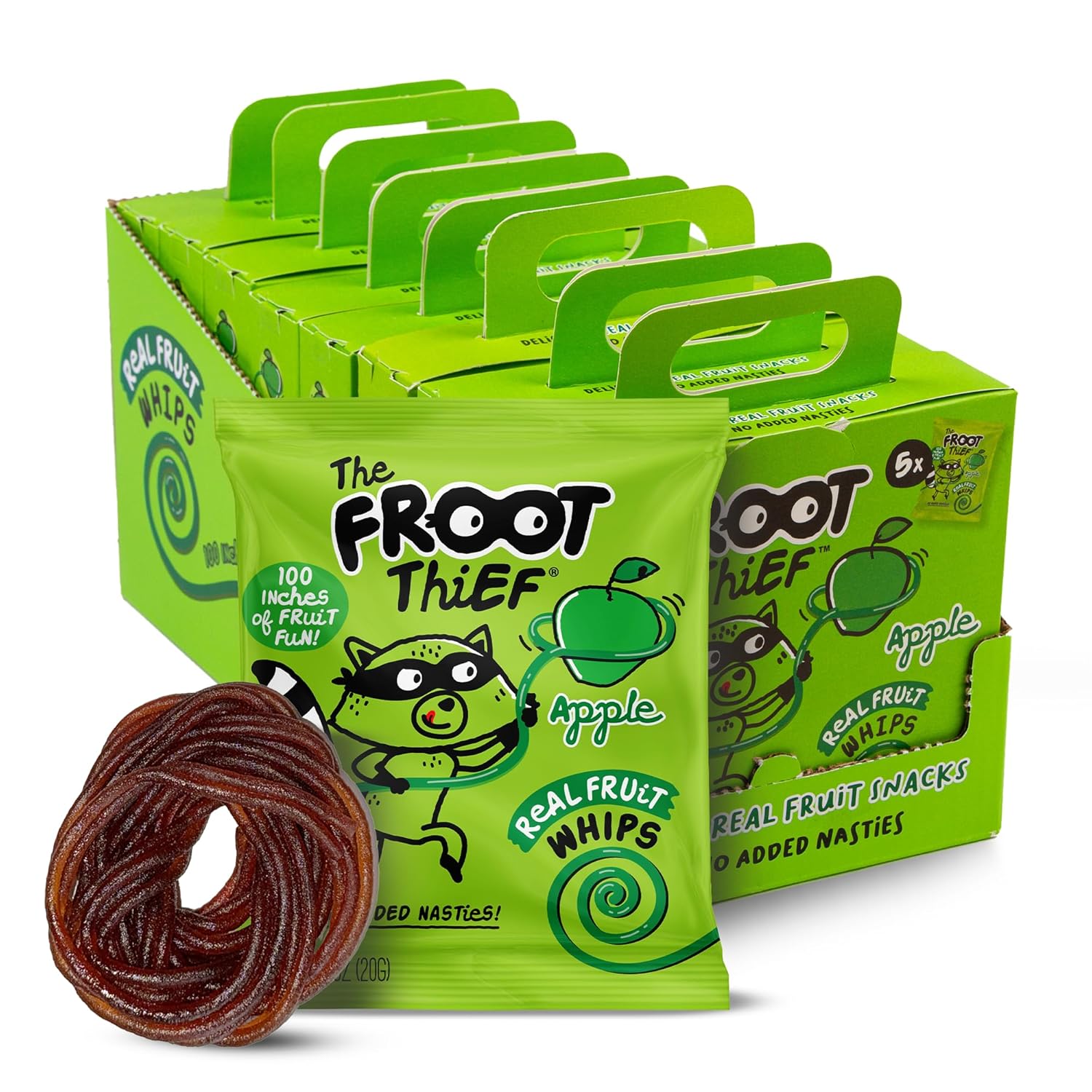 Amazon.com: The FROOT Thief Real Fruit Snack Whips, Apple, Nut Free ...