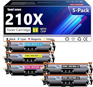 Amazon.com: 210X High Yield Toner 5-Pack Replacement for HP 210X Toner Cartridge for Color Pro ...