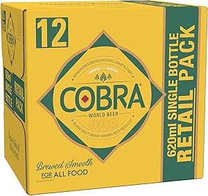Cobra Premium Beer, 12x620ml : Amazon.co.uk: Grocery