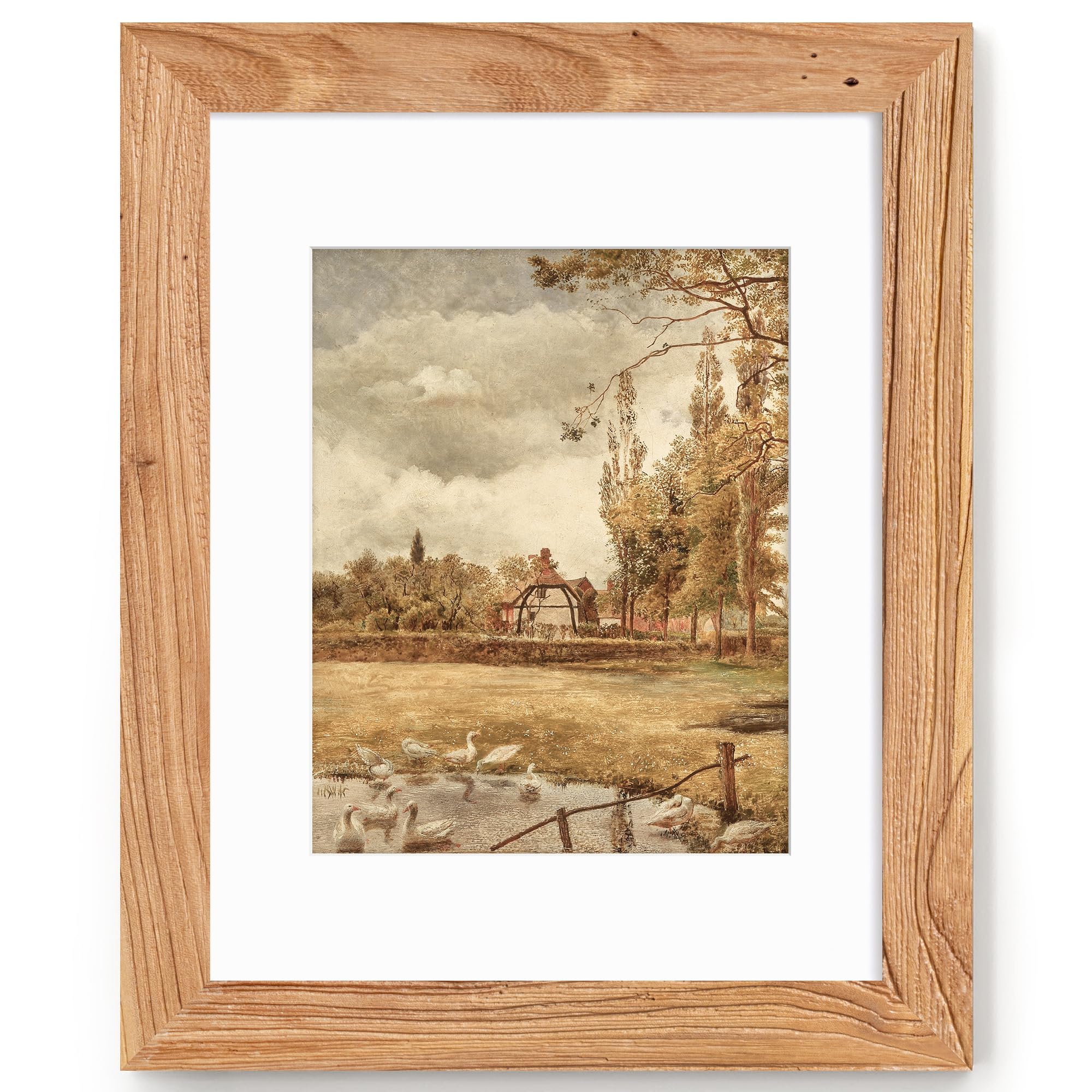 Amazon.com - 11x14 Picture Frame-Real Tempered Glass, Rustic Wooden ...