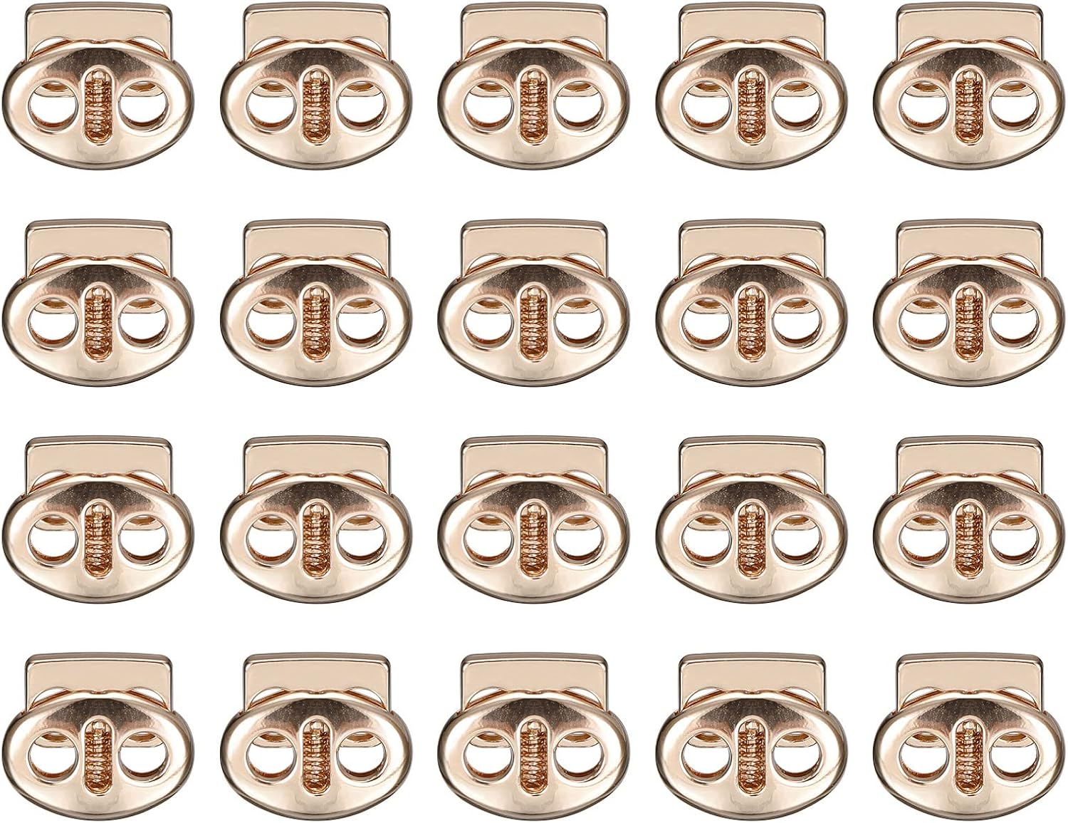 Amazon.com: uxcell Spring Cord Lock End Toggle, 24Pcs Double Hole ...