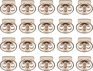 Amazon.com: uxcell Spring Cord Lock End Toggle, 24Pcs Double Hole ...