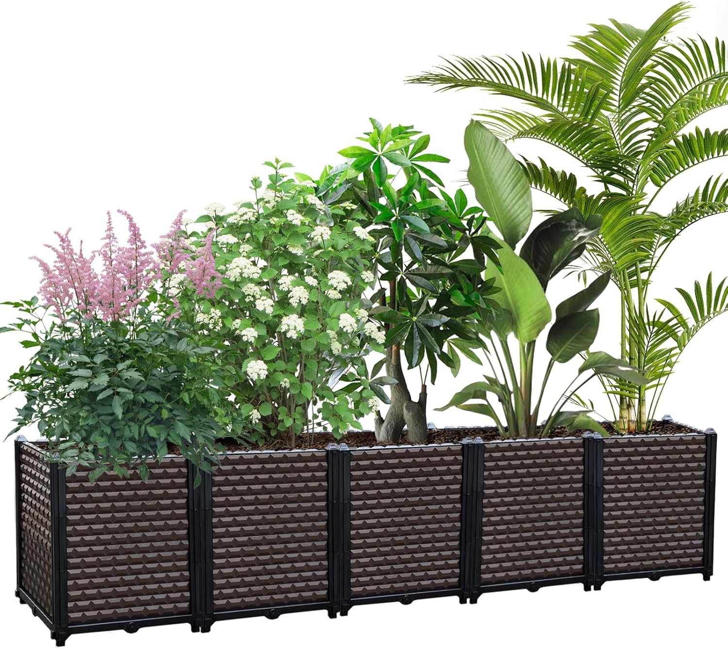Amazon.com: Large Planters for Outdoor Plants - Deepened 20" H, Raised ...