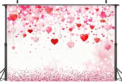 Amazon.com : Art_Angels Valentines Day Romantic Party Backdrop 10x10 FT ...
