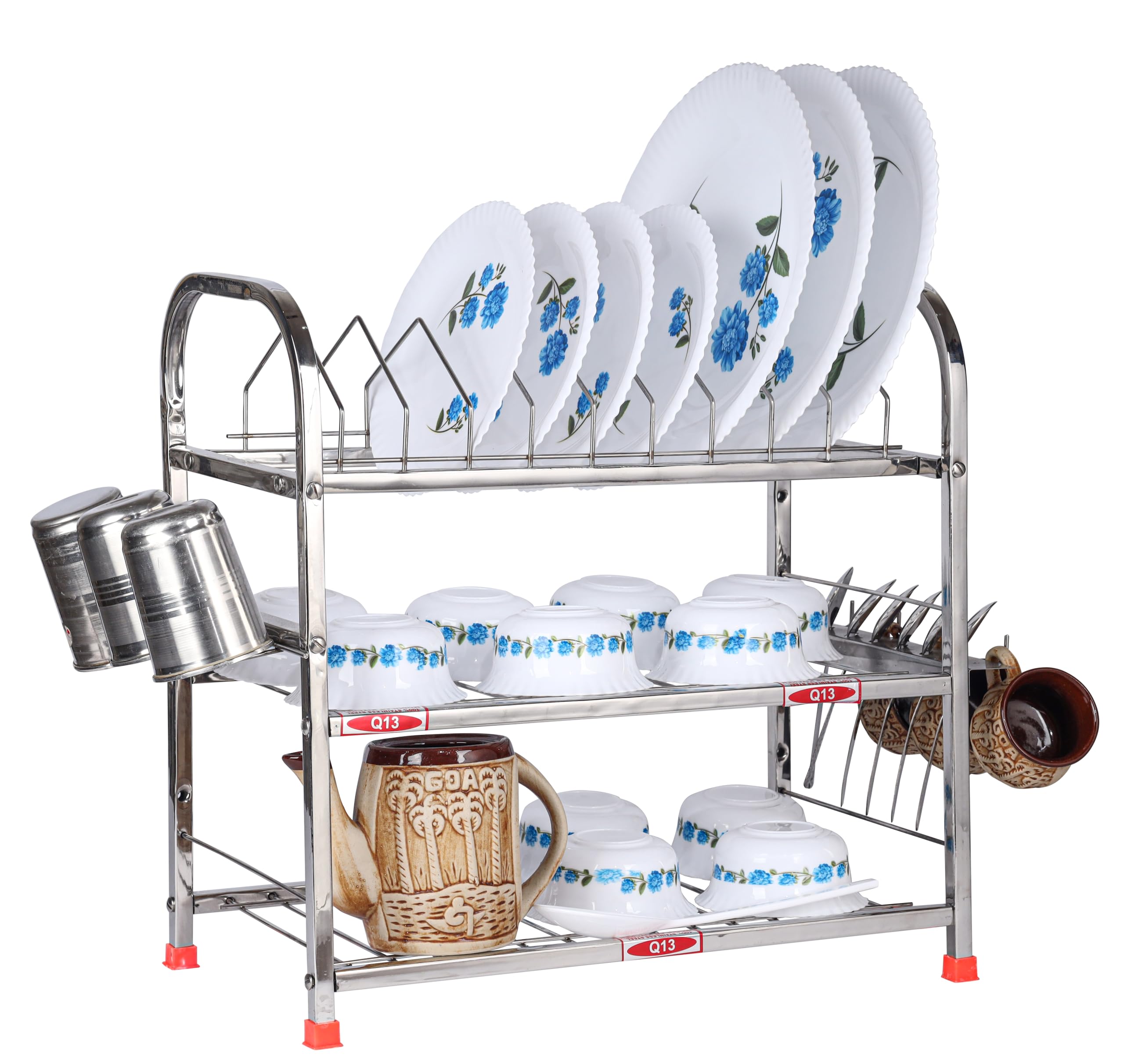 4RCE Stainless Steel Utensils Stand (Dish Rack) for Kitchen | Utensils ...