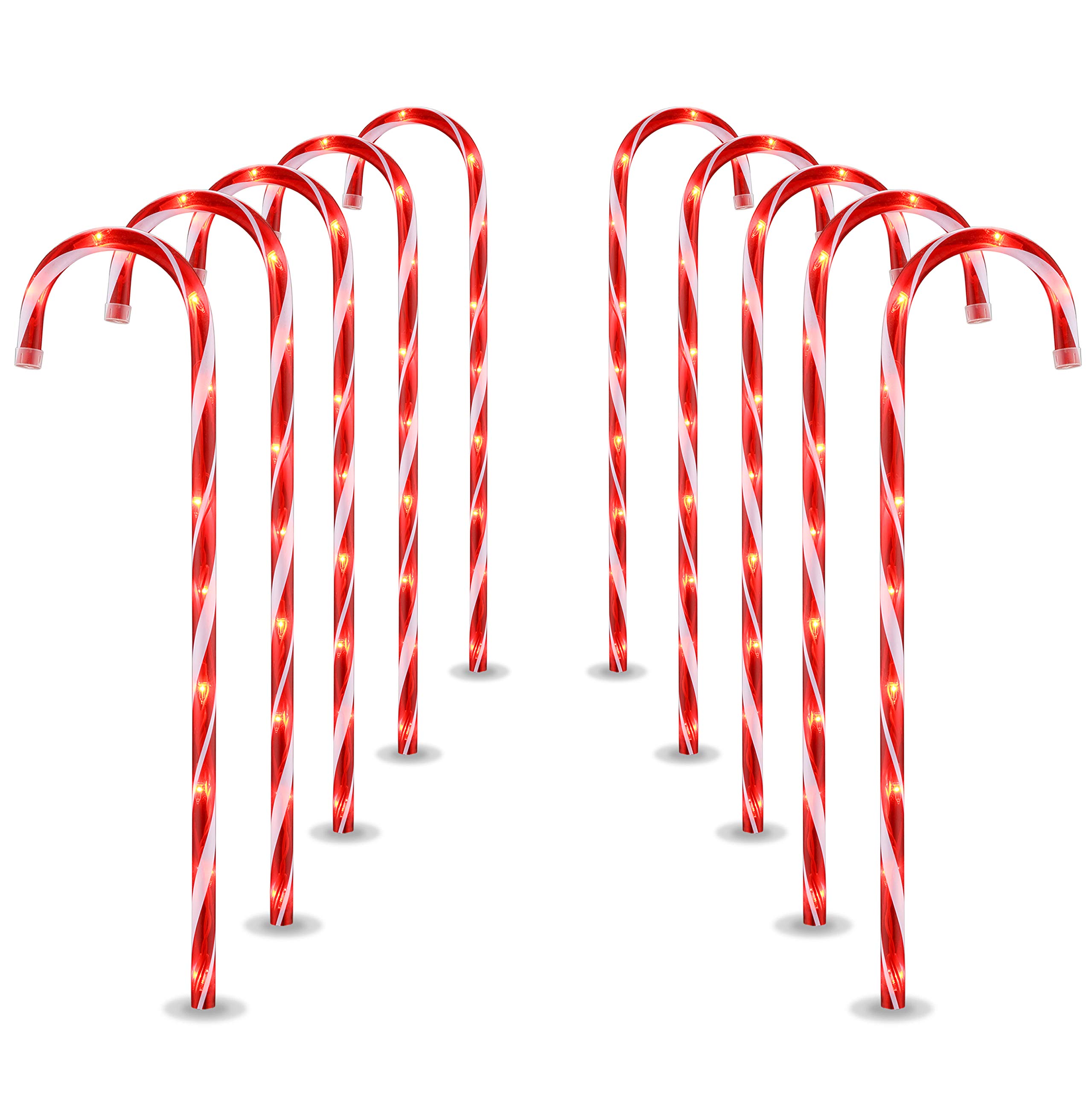 Snapklik.com : 26" Christmas Candy Cane Pathway Markers Lights, Set Of ...