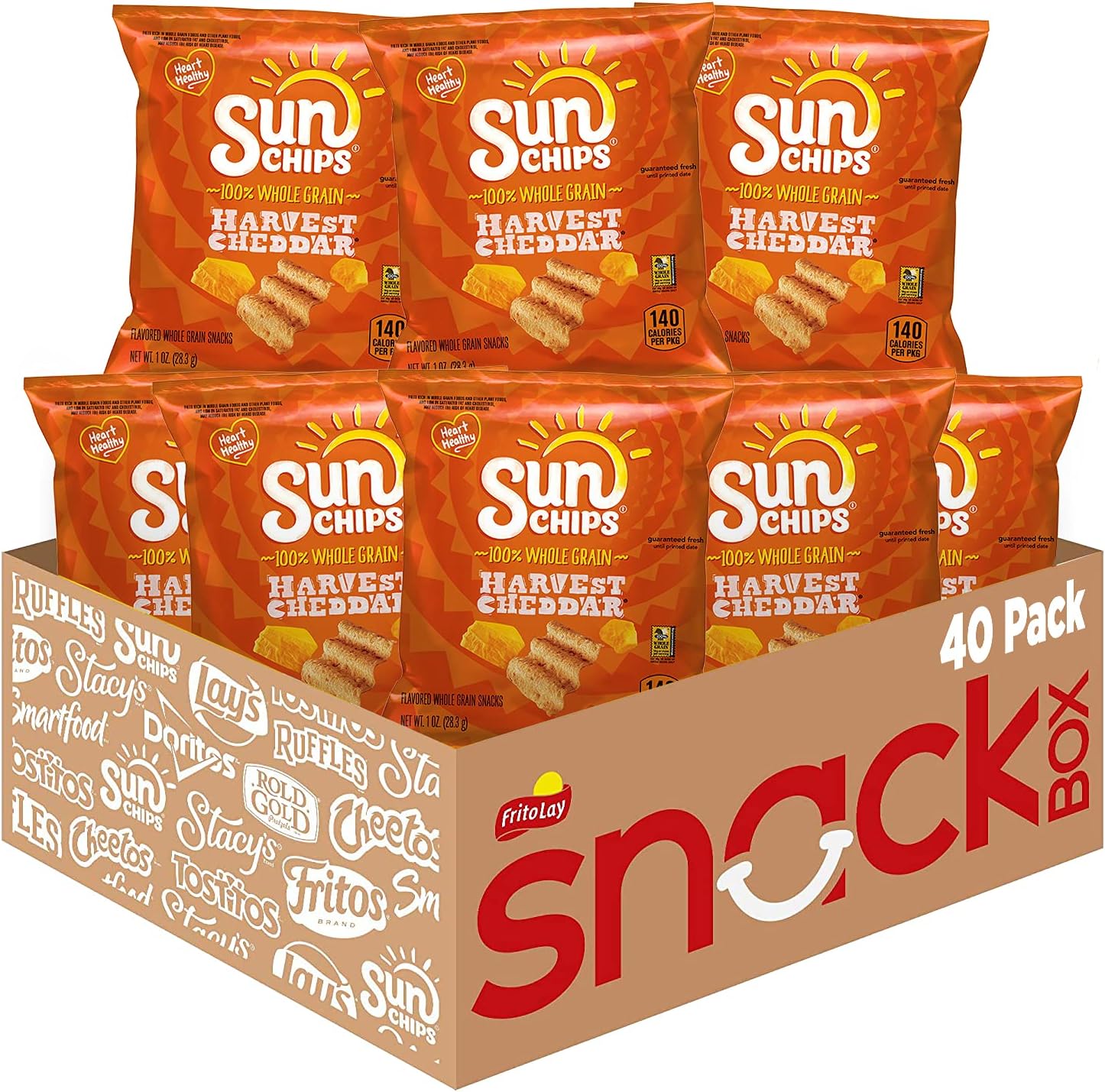 Amazon.com: SunChips Multigrain Chips, Harvest Cheddar, 1oz Single ...