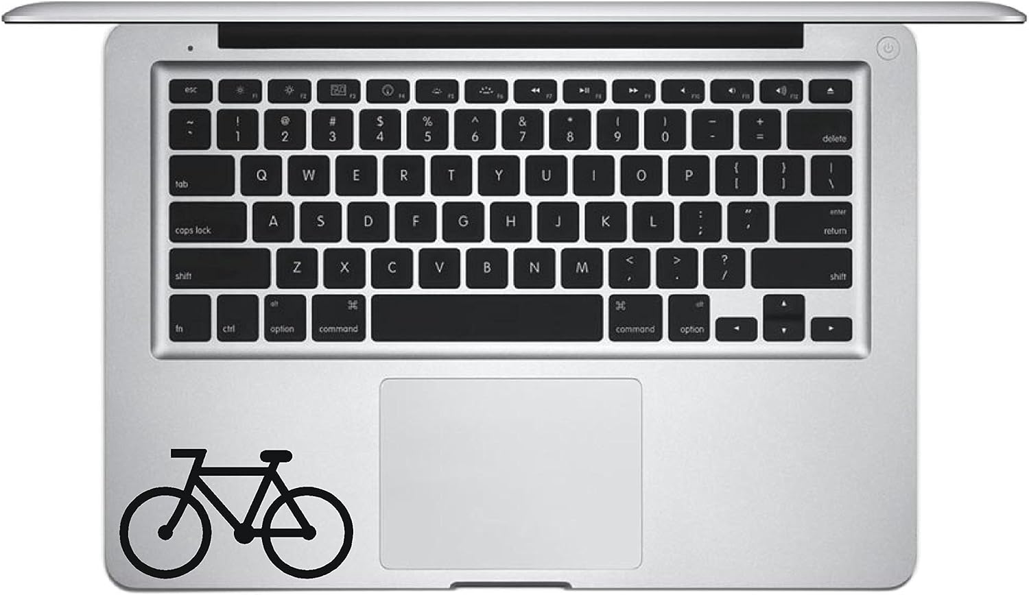 Amazon.com: Laptop Sticker Decal - Bicycle - Matte Black Cycle Run ...