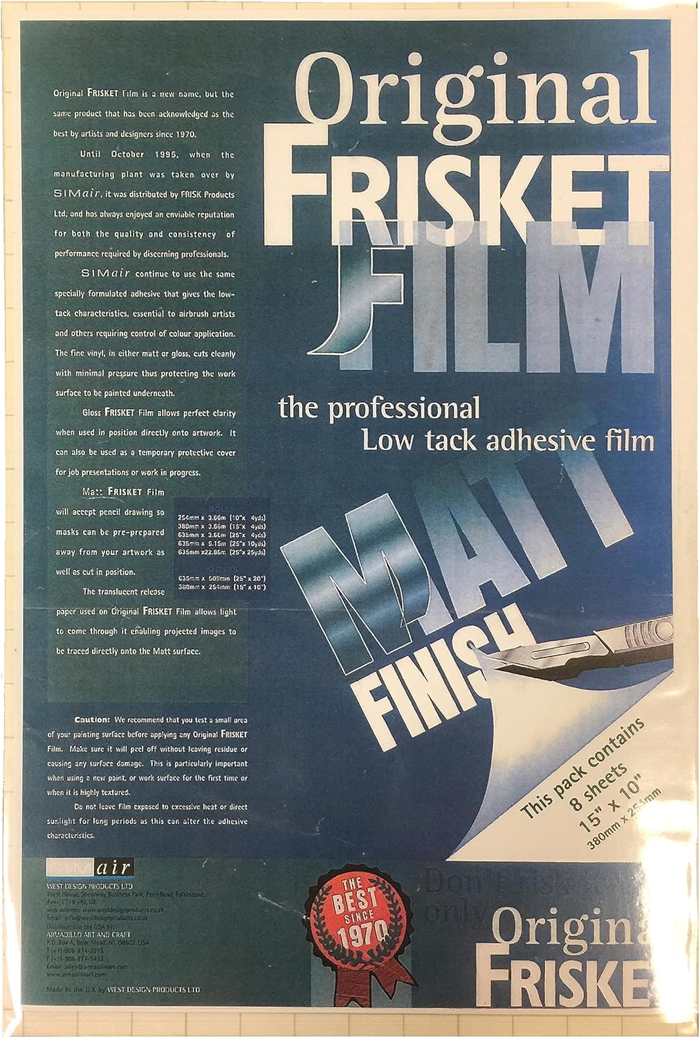 Amazon.com: FRISK FILM MATT 10SH 25X20 : Pet Supplies