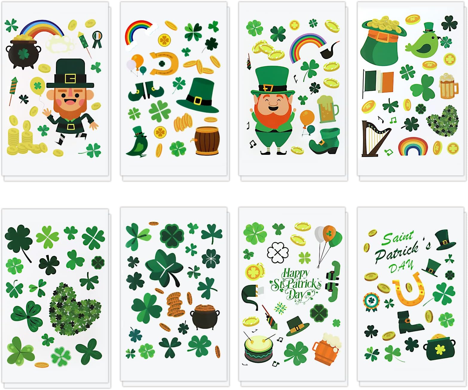 Amazon.com: 228pcs St Patricks Day Stickers for Kids, Shamrock Stickers ...
