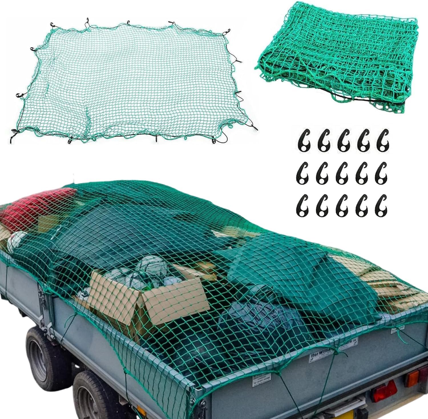 Norhogo Trailers Net, Heavy Duty Bungee Cargo Net, Cargo Net for Pickup ...