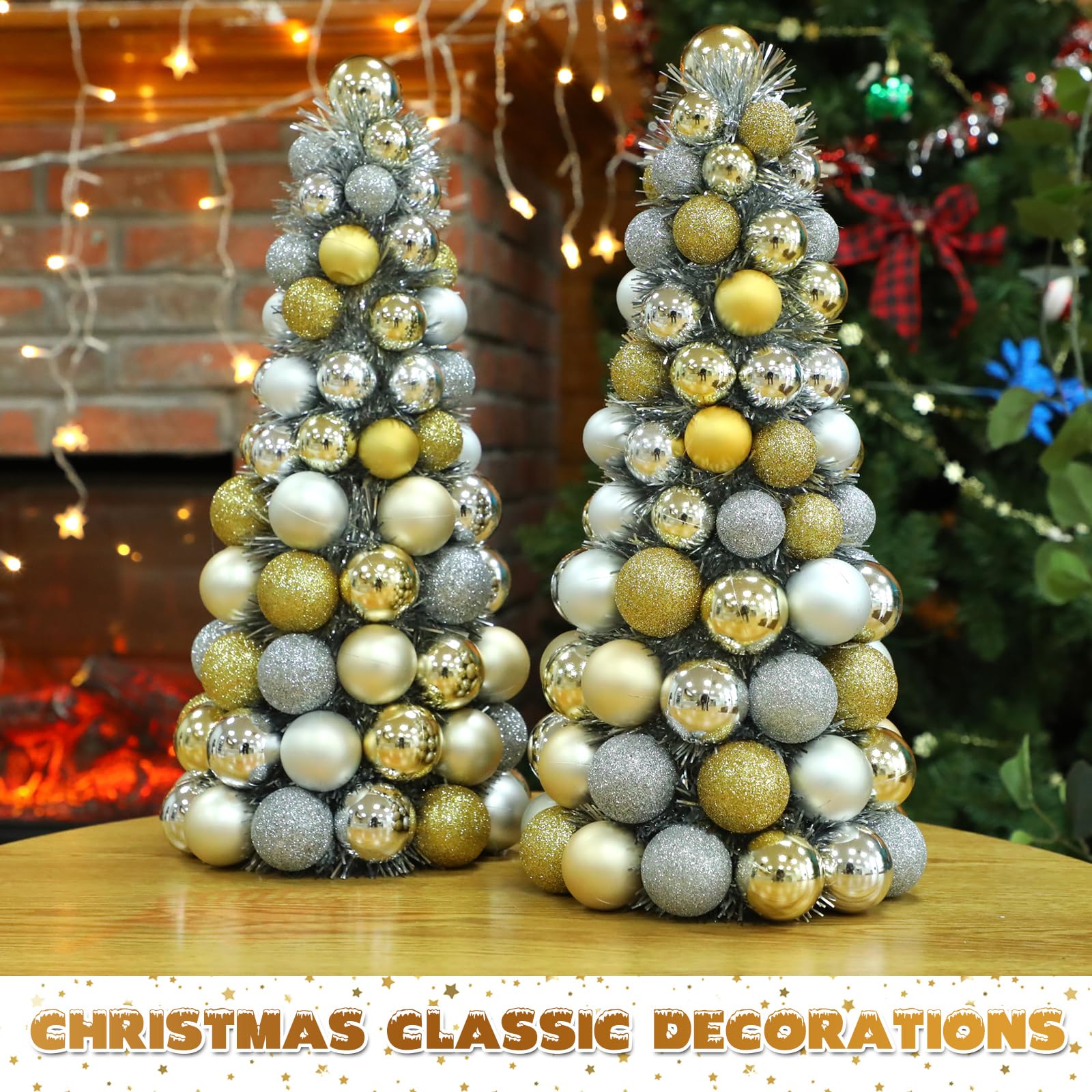 Beach Christmas Tree Lights Balls Christmas Outdoor Sphere Tree Lights