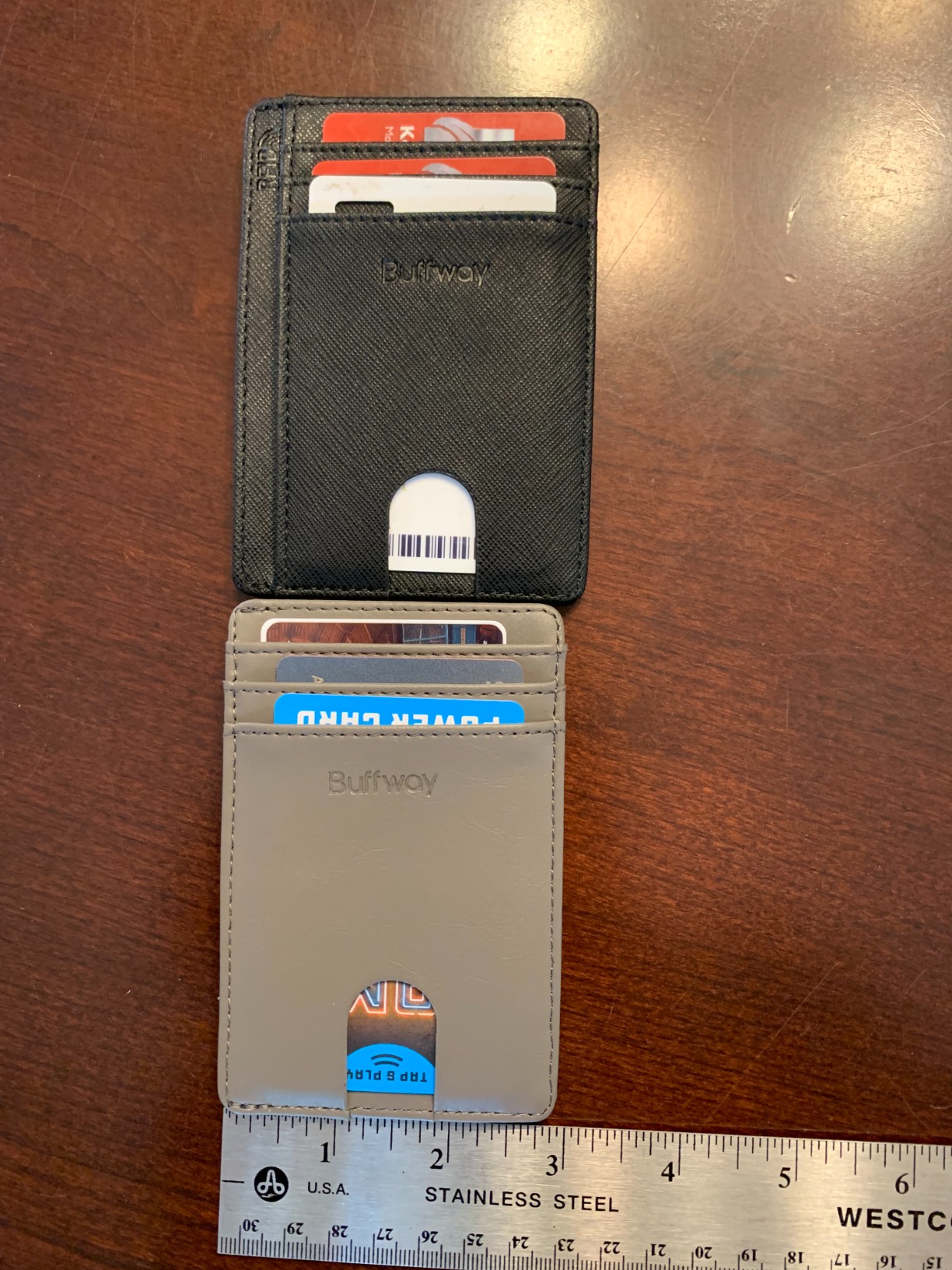 $2/mo - Finance Buffway Mens Slim Wallet, Minimalist Thin Front Pocket ...