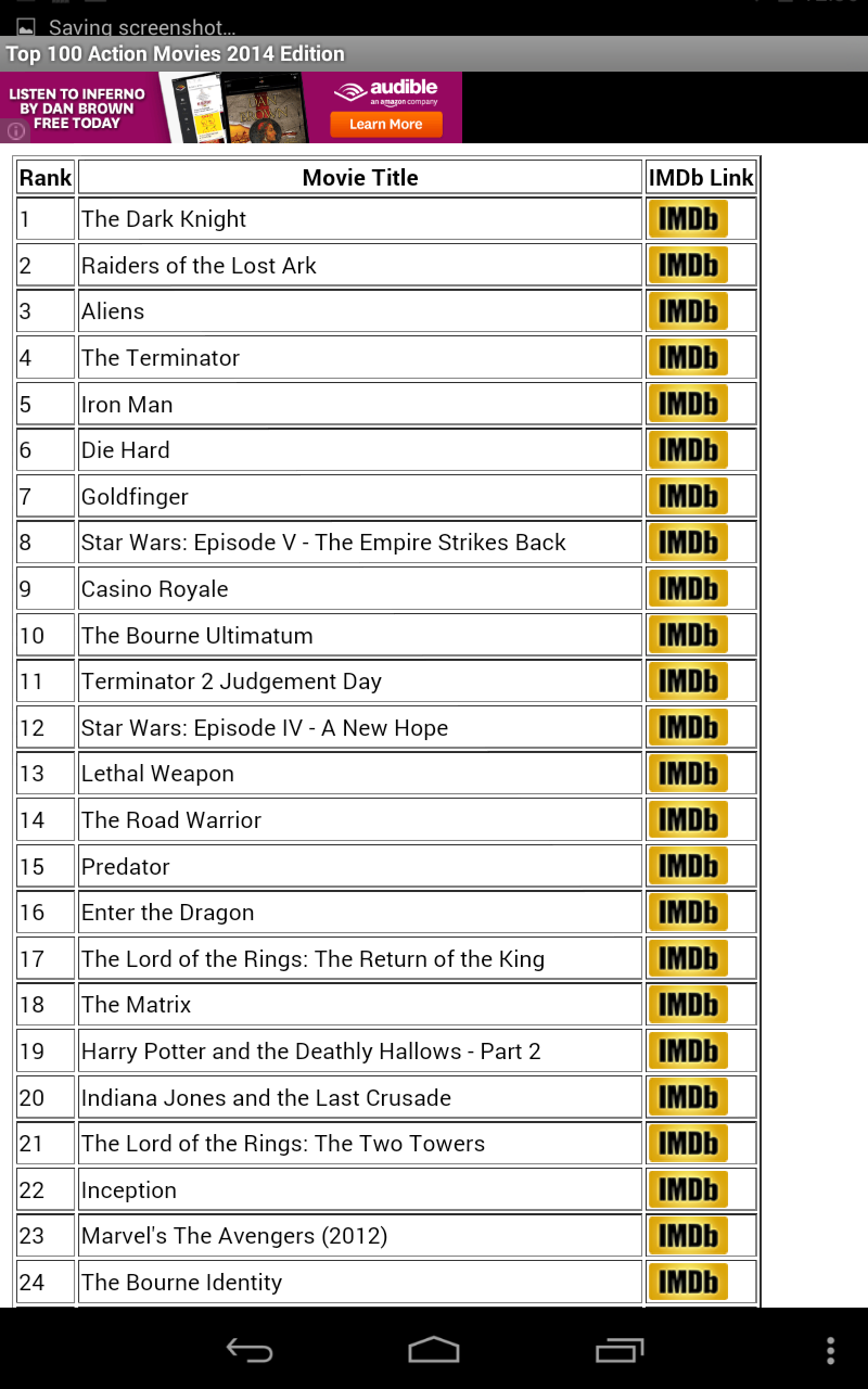 Top 100 Action Movies - App on Amazon Appstore