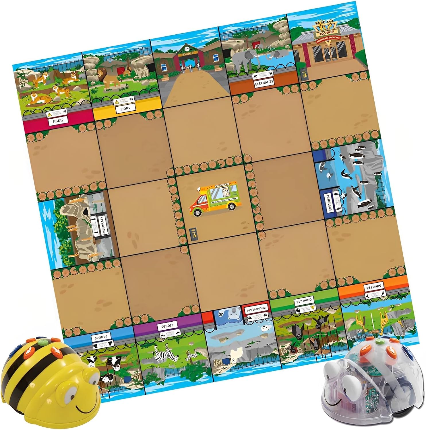 Amazon.com: Bee-Bot or Blue-Bot Zoo Mat Toy, Floor Robot Activity Mats ...