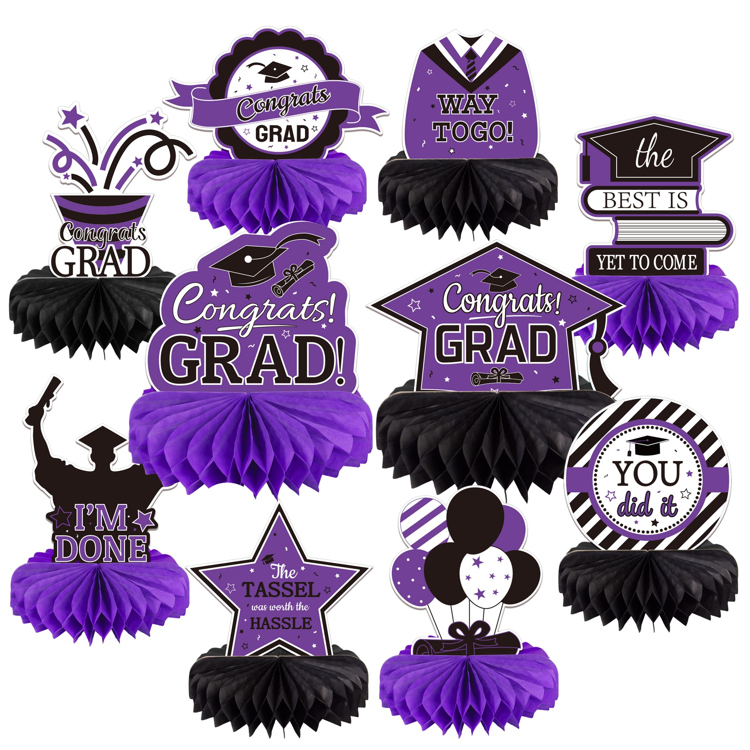 Amazon.com: 10PCS Graduation Decorations Class of 2025 Centerpieces ...
