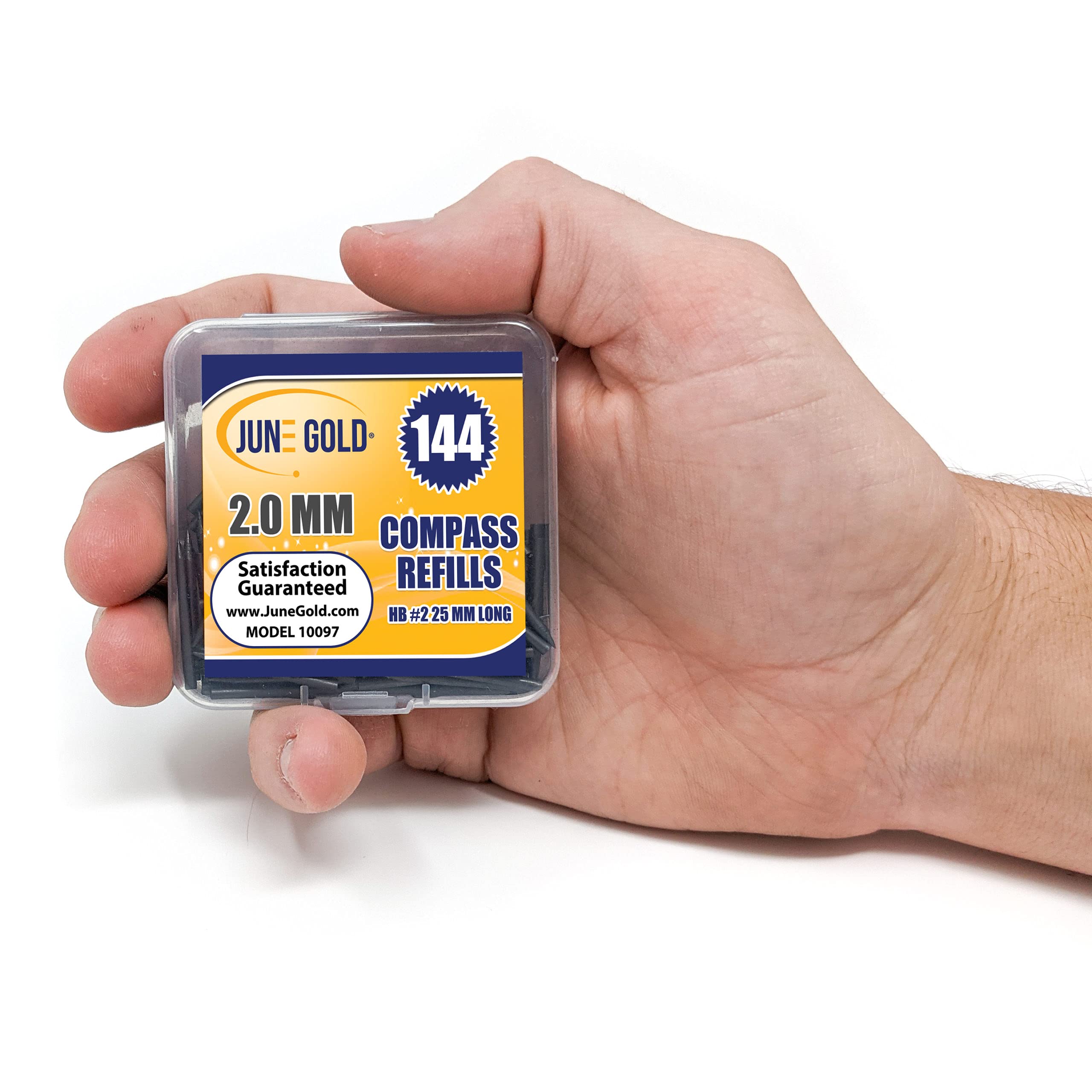 Snapklik.com : 144 Compass Refills, 2.0 Mm HB #2 Lead Refills, 25 Mm ...