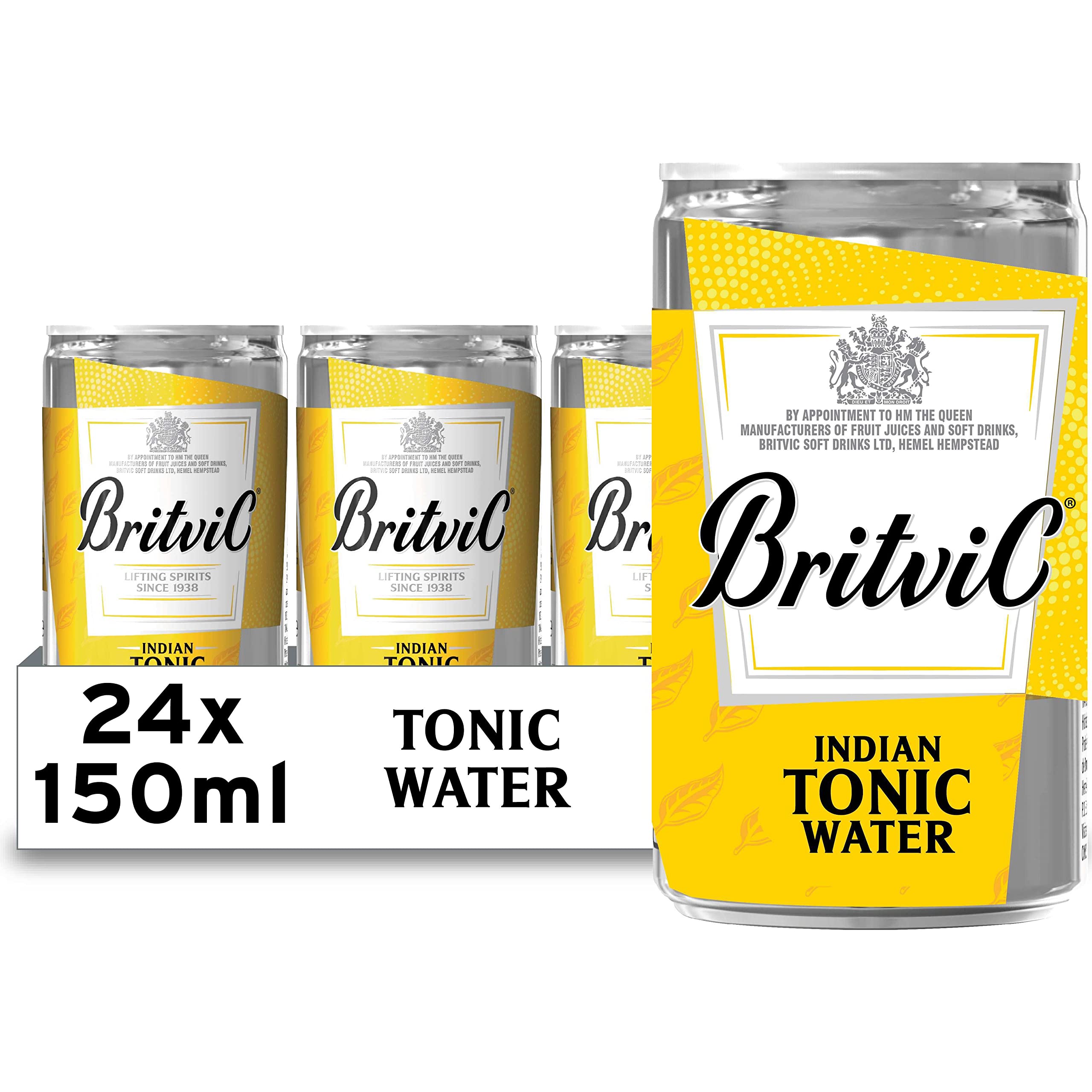 Britvic Indian Tonic Water, 24 x 150ml Can : Amazon.co.uk: Grocery