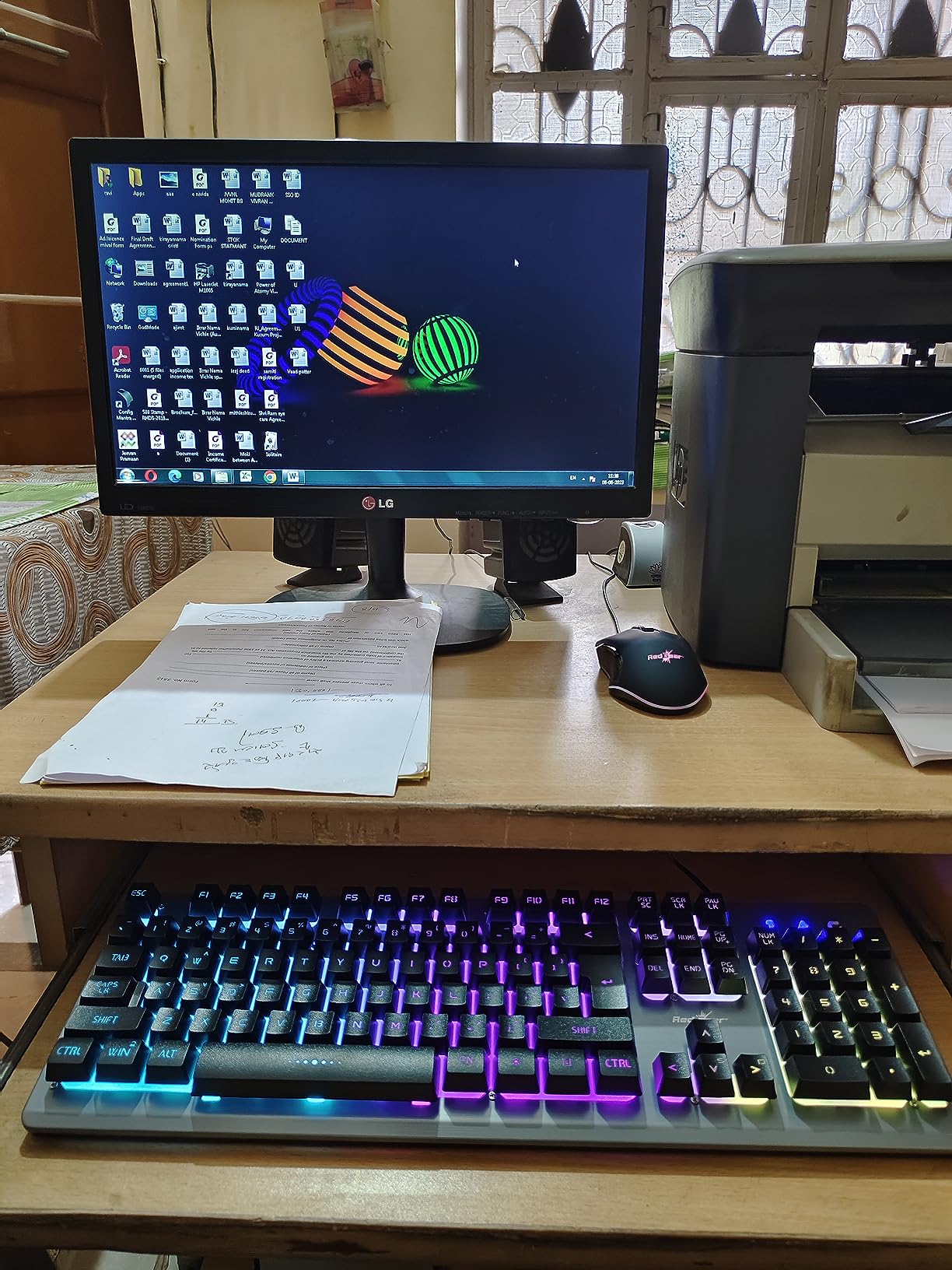 Amazon.in: Buy Redgear GC-100 Keyboard and Mouse Set with 3 Mixed LEDs ...