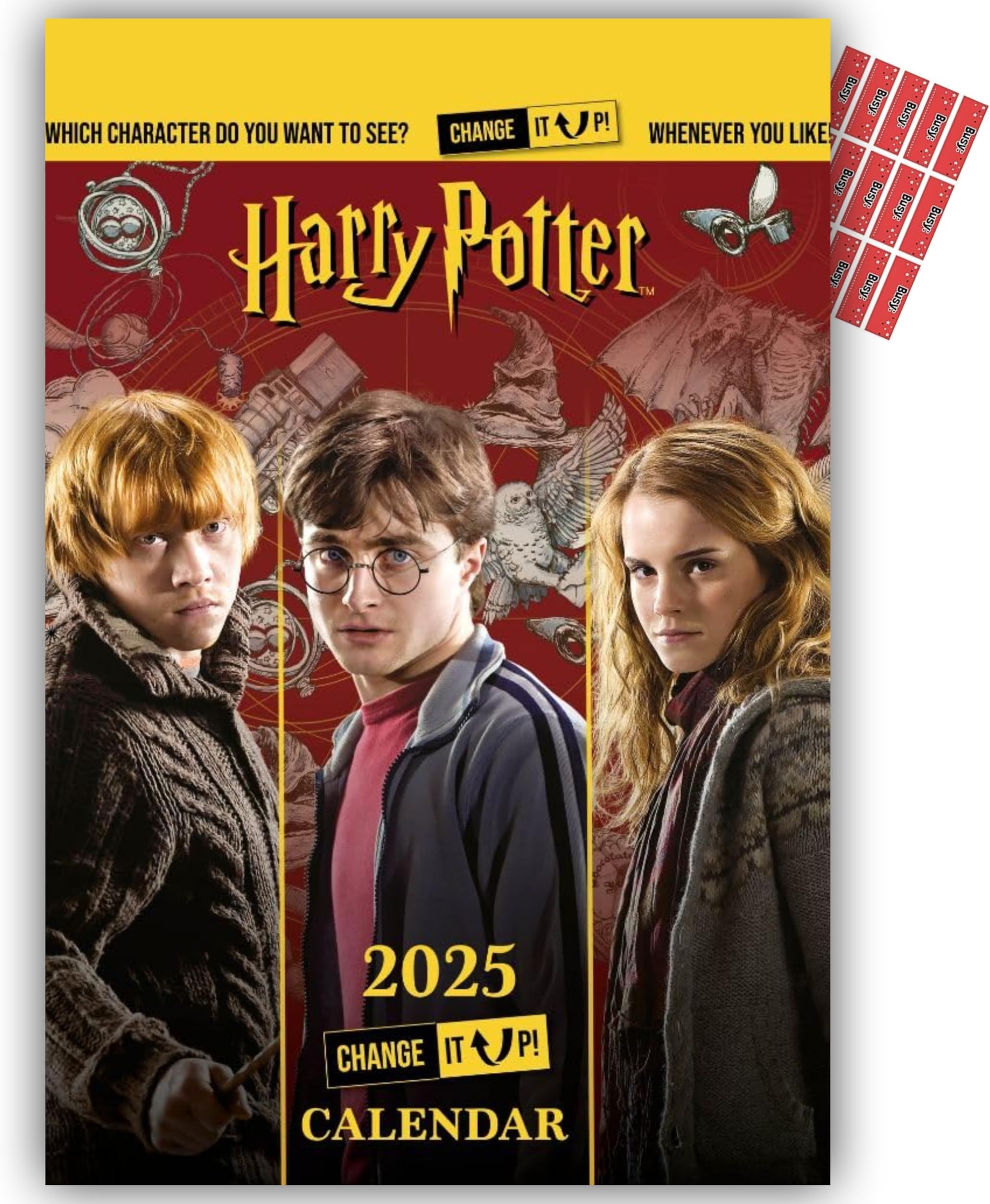 Harry Potter Calendar 2025 Official A3 Poster Wall Calendar Change It ...
