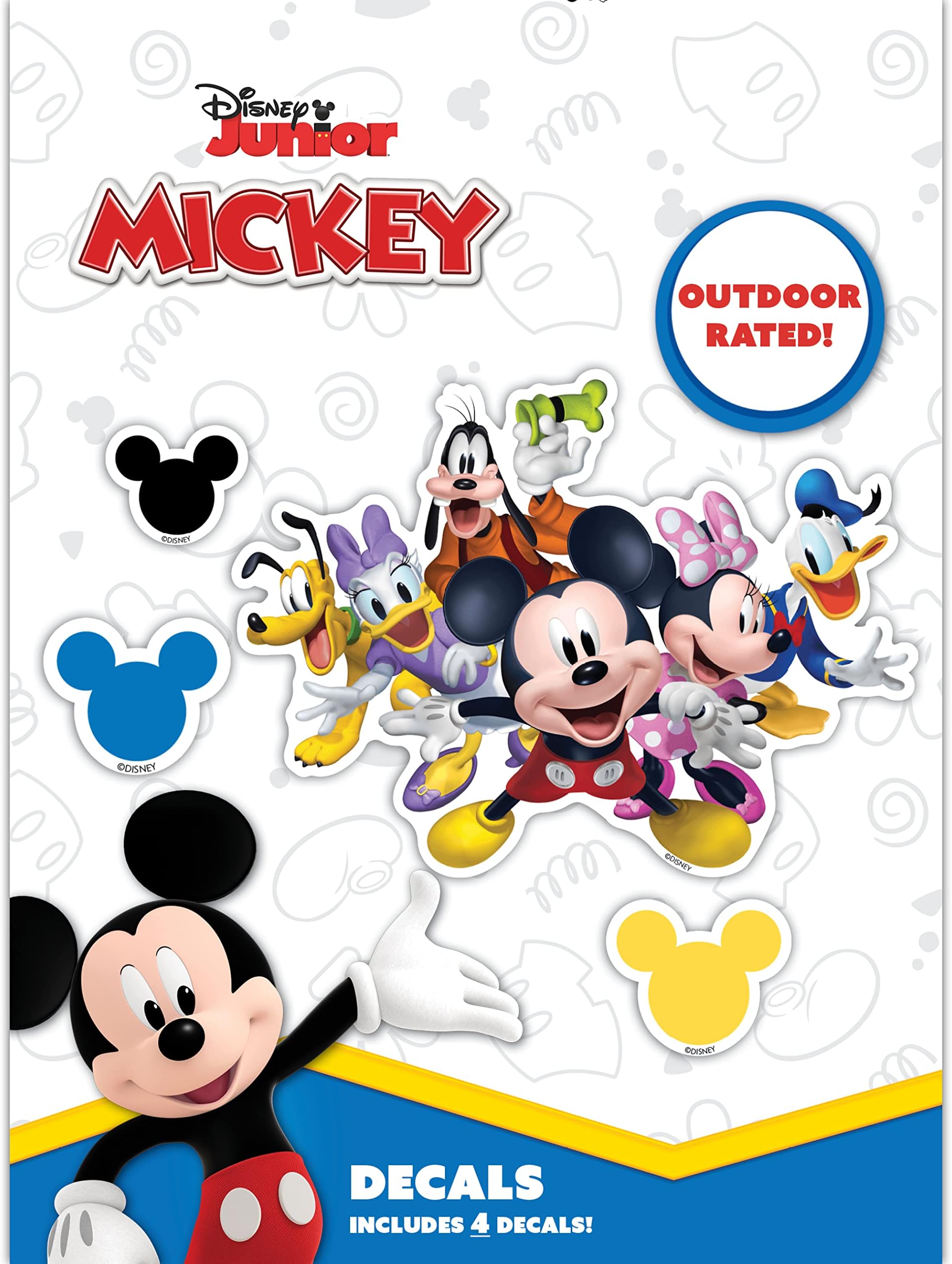 Amazon.com - Disney Junior Mickey Mouse Clubhouse Decals - Mickey Mouse ...