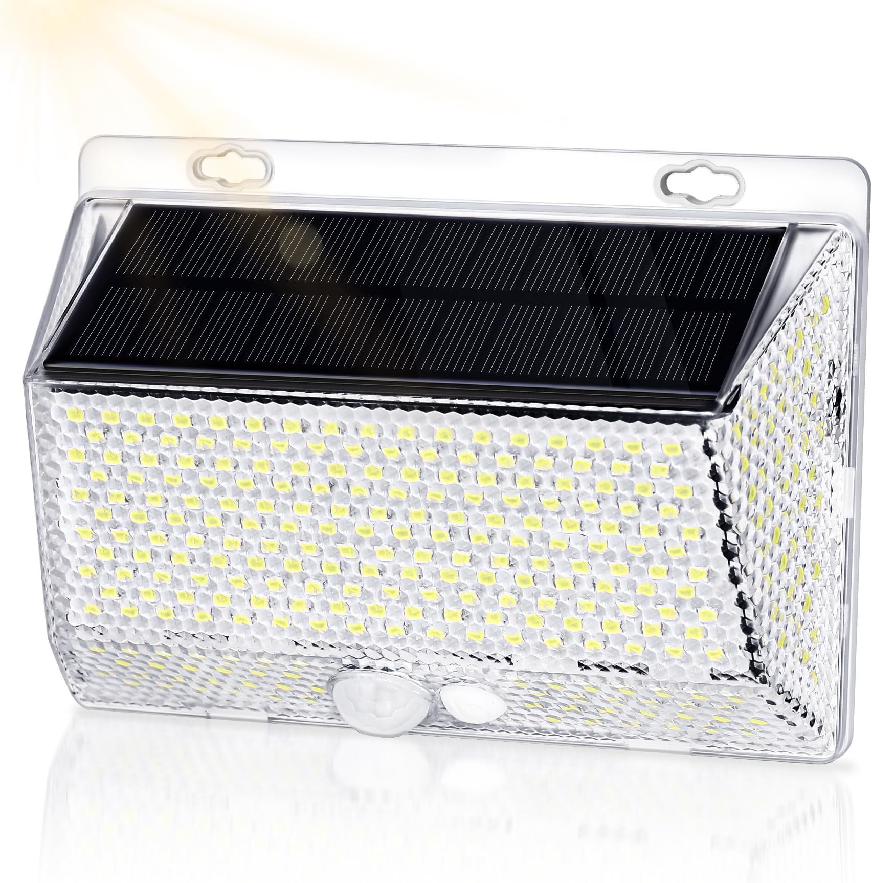 DGRTDZ Solar Lights Outdoor, 328 LEDs with Motion Sensor, 3 Lighting ...
