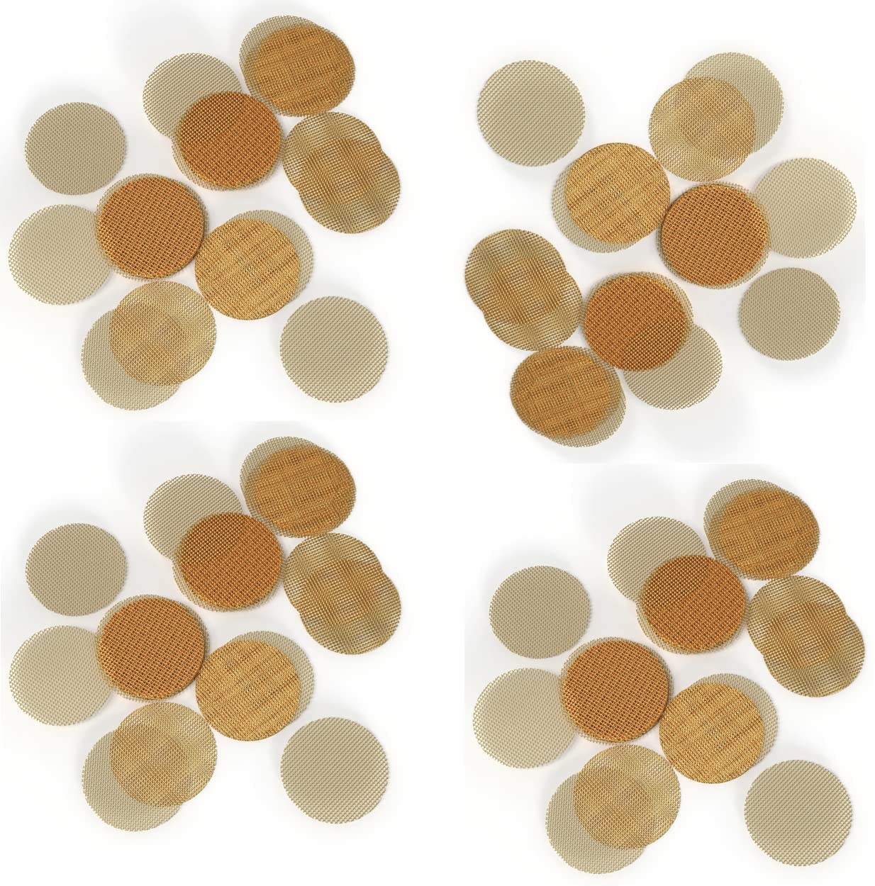 BMTick 10mm Pipe Gauze Screen (Pure Brass) for Tobac Pipes and Bongs ...