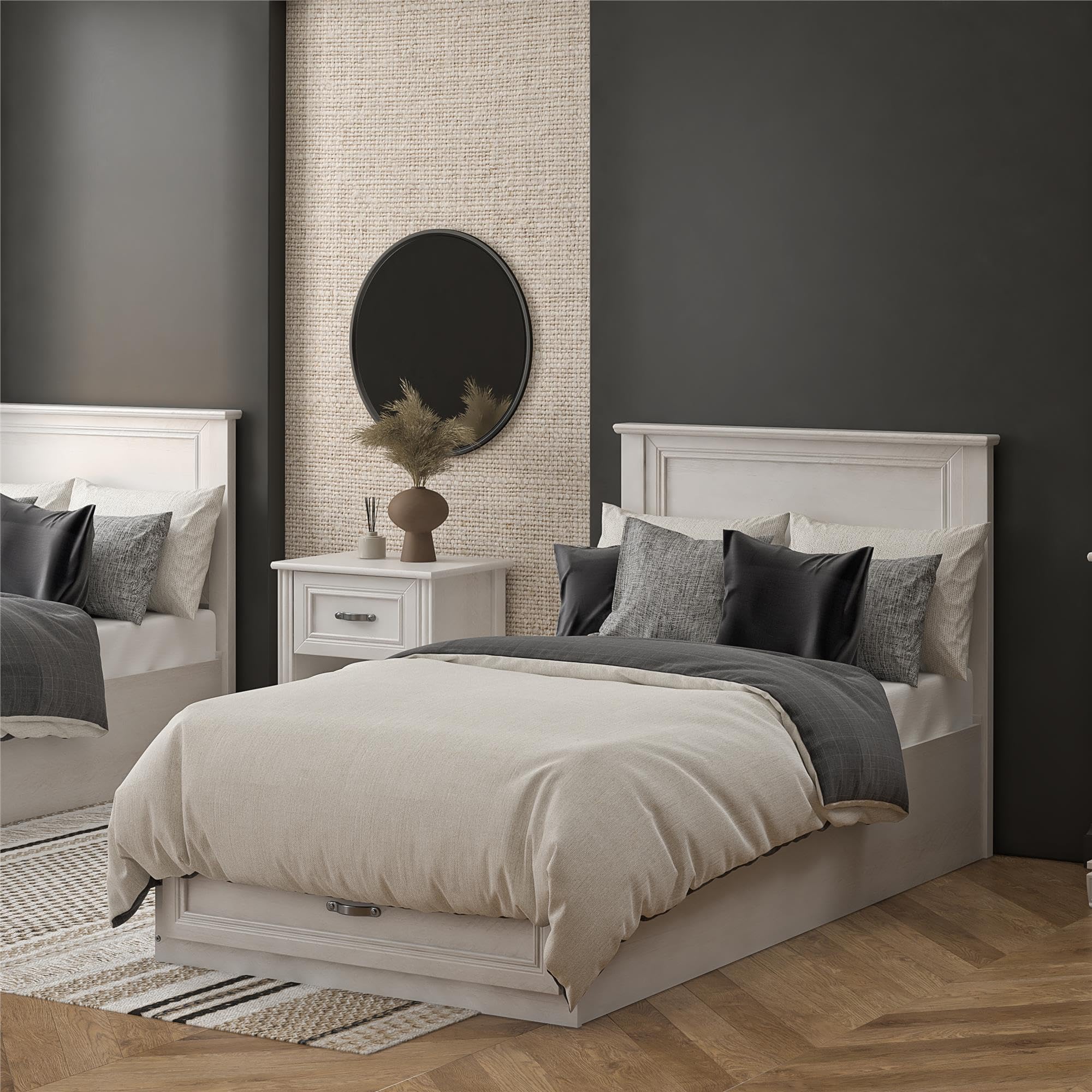 Amazon.com - Ameriwood Home Hillview Twin Headboard, Ivory Oak