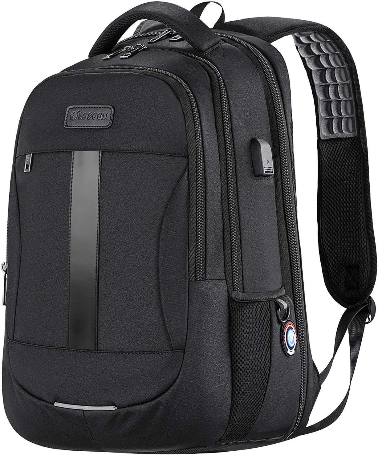 Travel Laptop Backpack, 17 Inch Anti-Theft Work Computer Rucksack ...