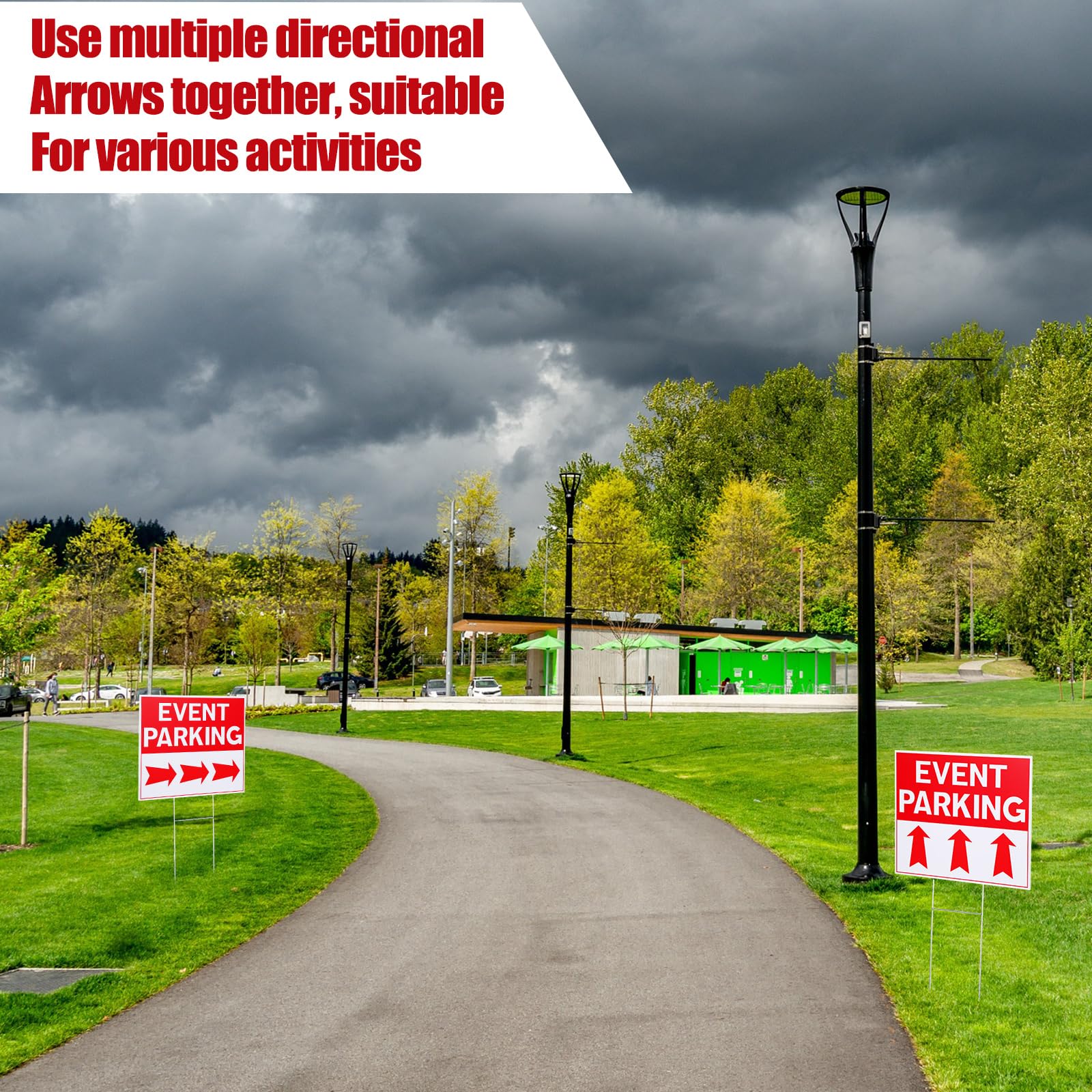 Snapklik.com : DoubleFill 6 Pcs Event Parking Signs
