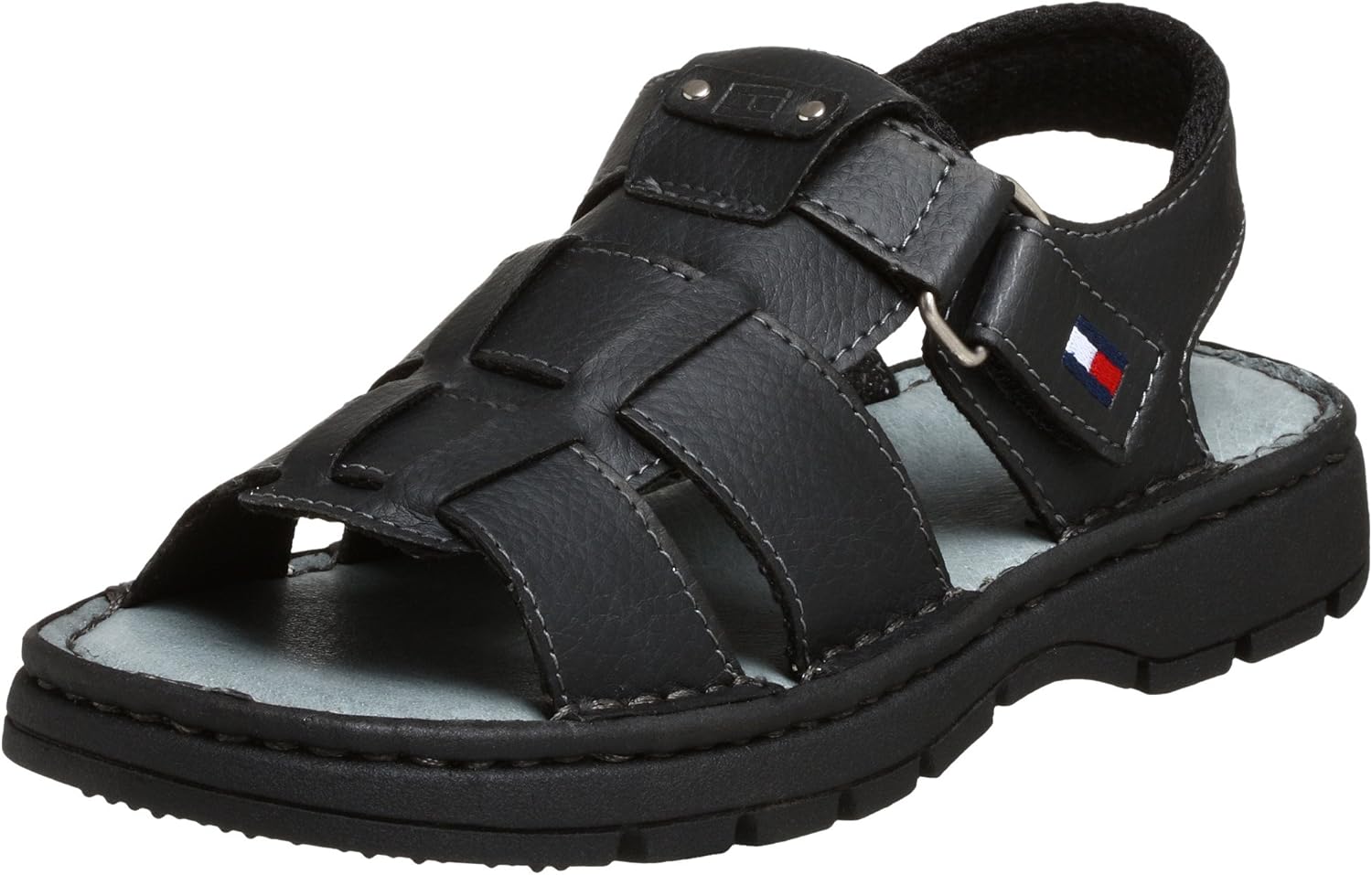 Amazon.com | Tommy Hilfiger Little Kid/Big Kid Dock II Sandal,Black,2 M ...