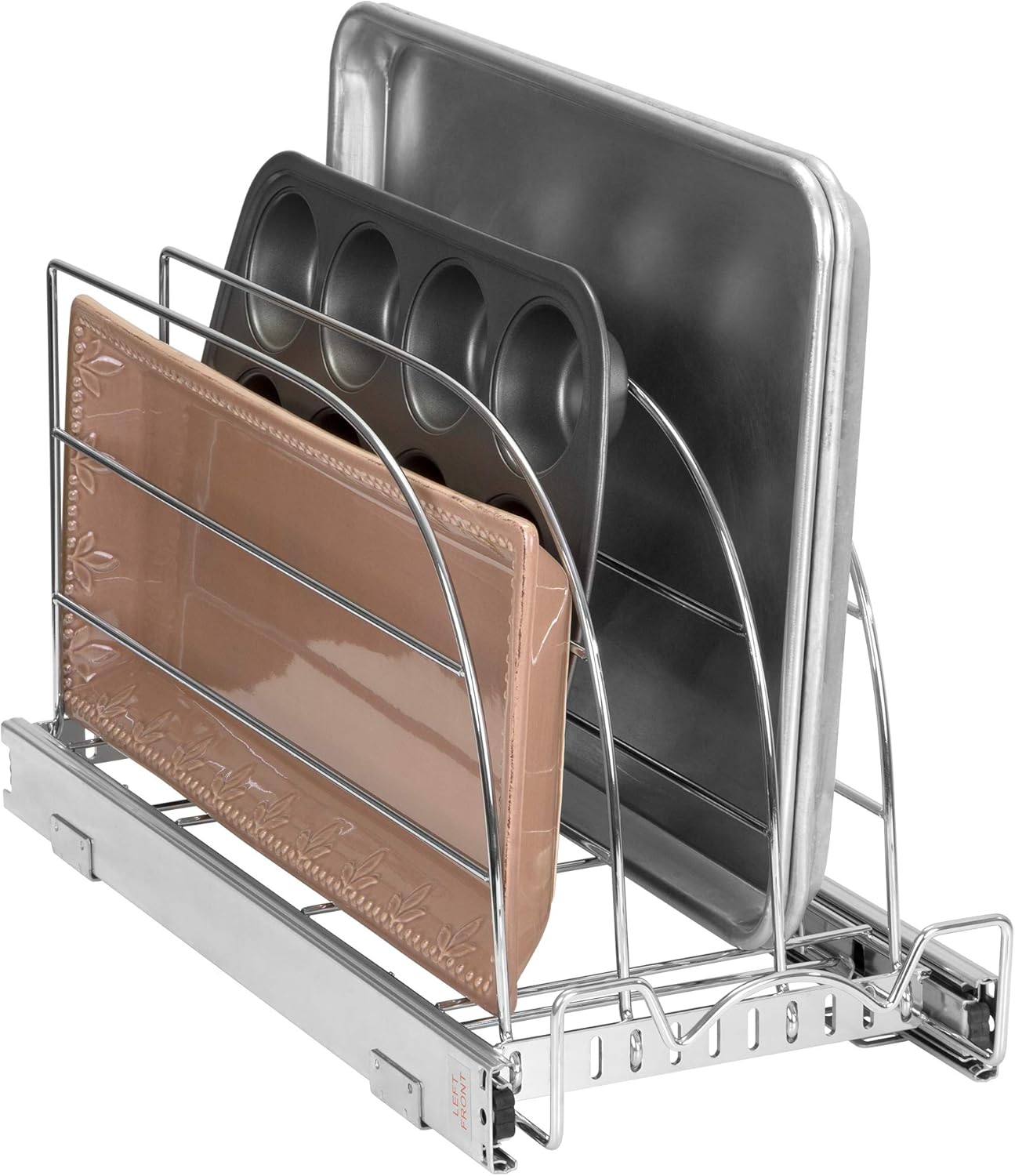 Pull Out Organizer for Cookie Sheet, Cutting Board, Bakeware, and Tray ...