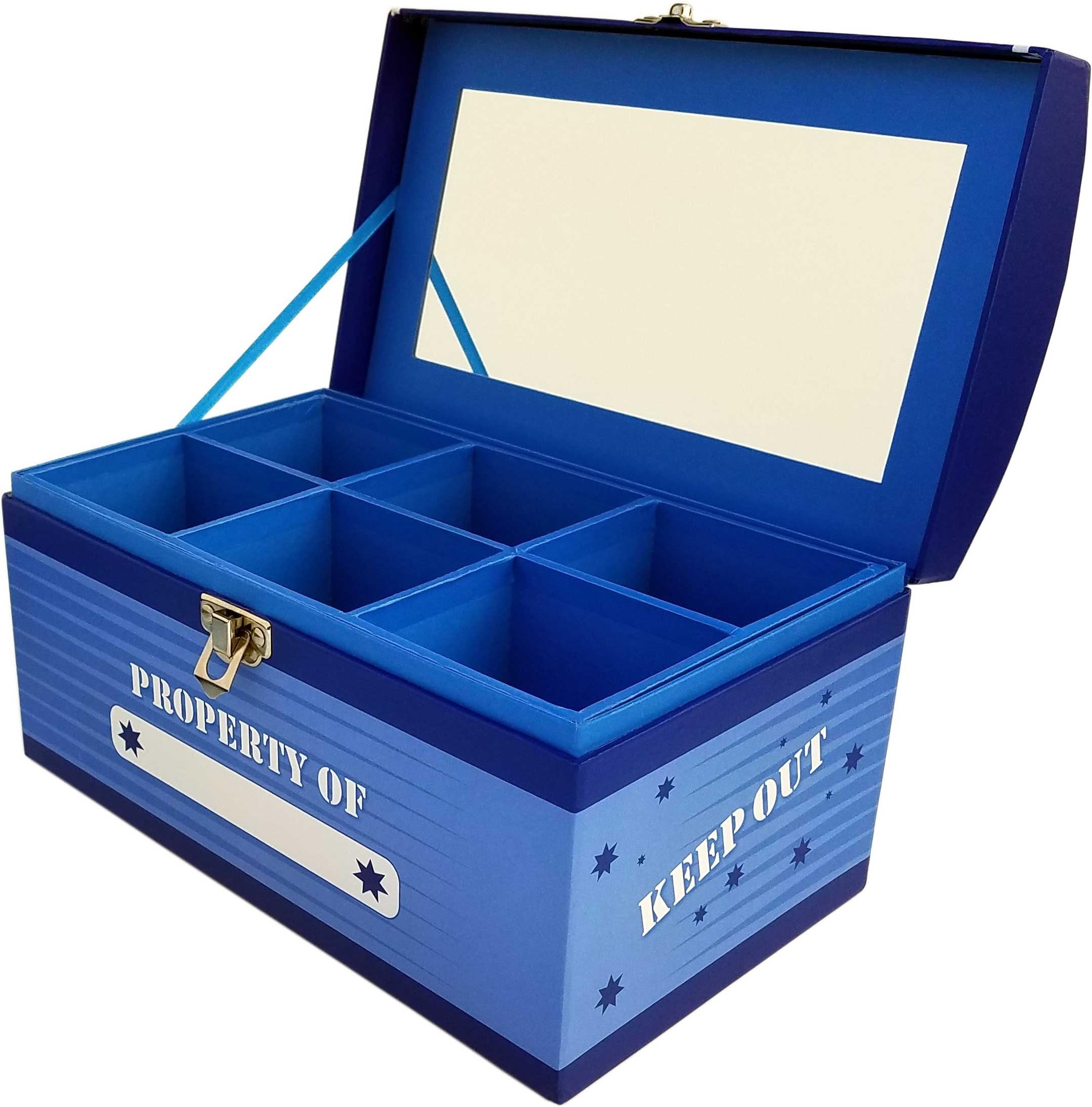 Amazon.com: WaaHome Treasure Box 5'' Small Decorative Box Wood Jewelry Keepsakes Box with Lids ...