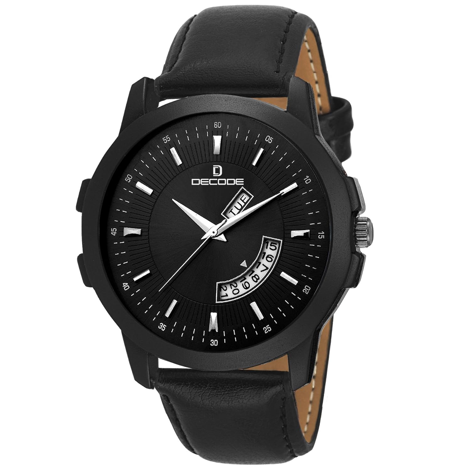 Decode Matrix Analog Dial Men's Watch-Exquisite All Black Collection ...