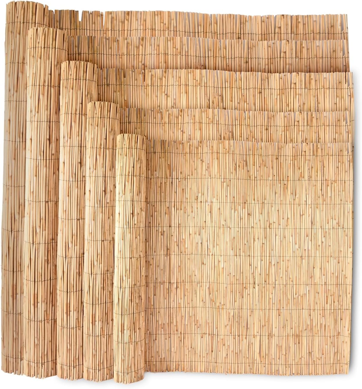 Wadan Natural Split Reed Fence Hand-Woven Reed Screening for Garden ...