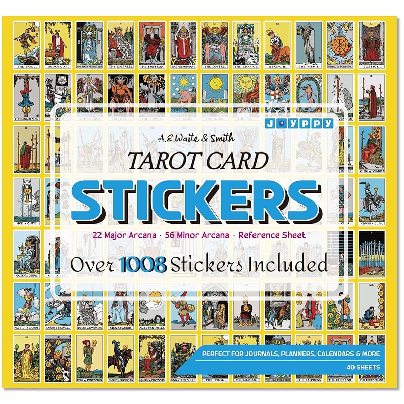 Amazon.com: Joyppy Mini Tarot Stickers for Journaling - 1008 PCS Tarot ...
