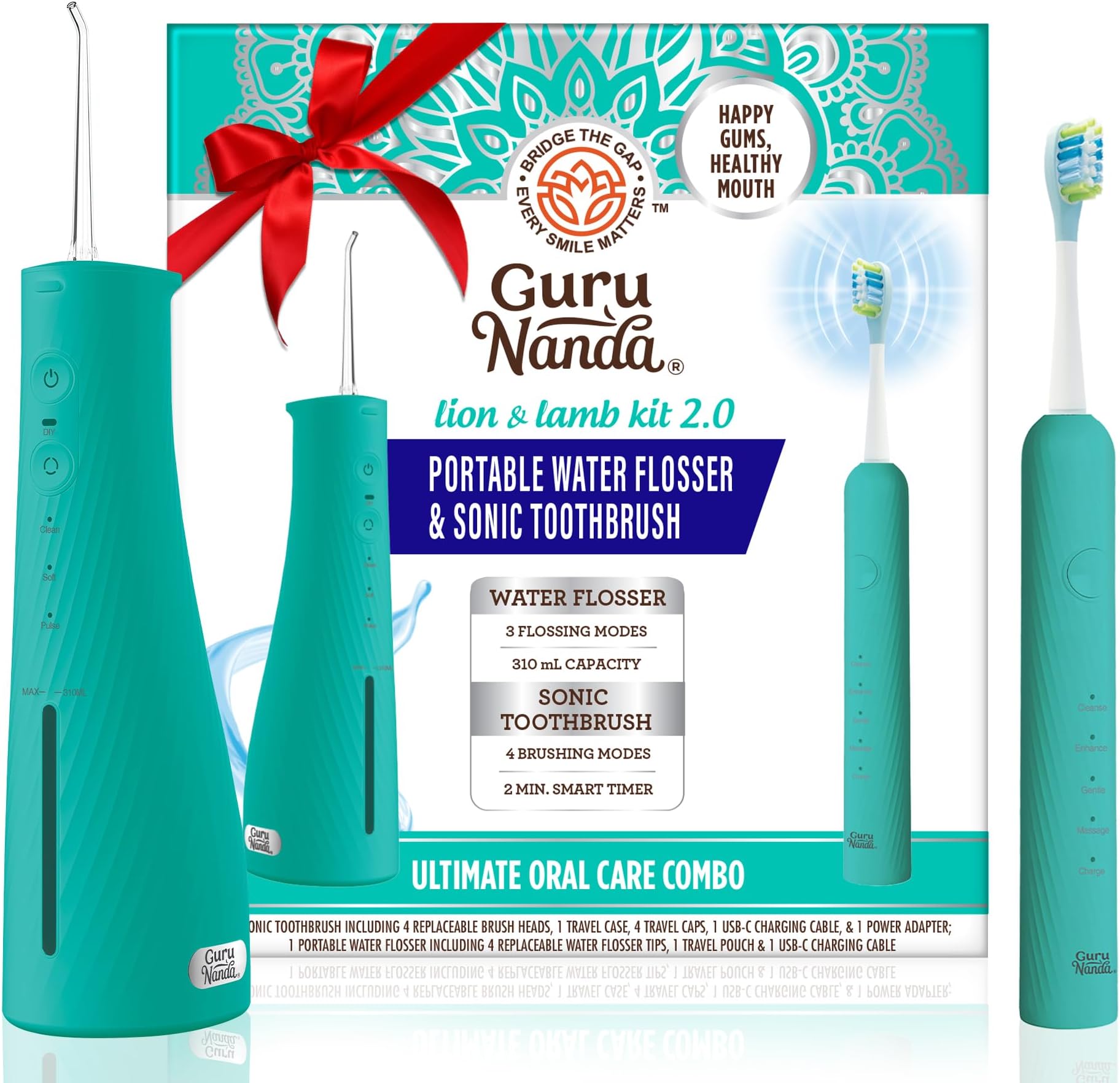 Amazon.com: GuruNanda Lion & Lamb Kit 2.0, Electric Toothbrush with ...