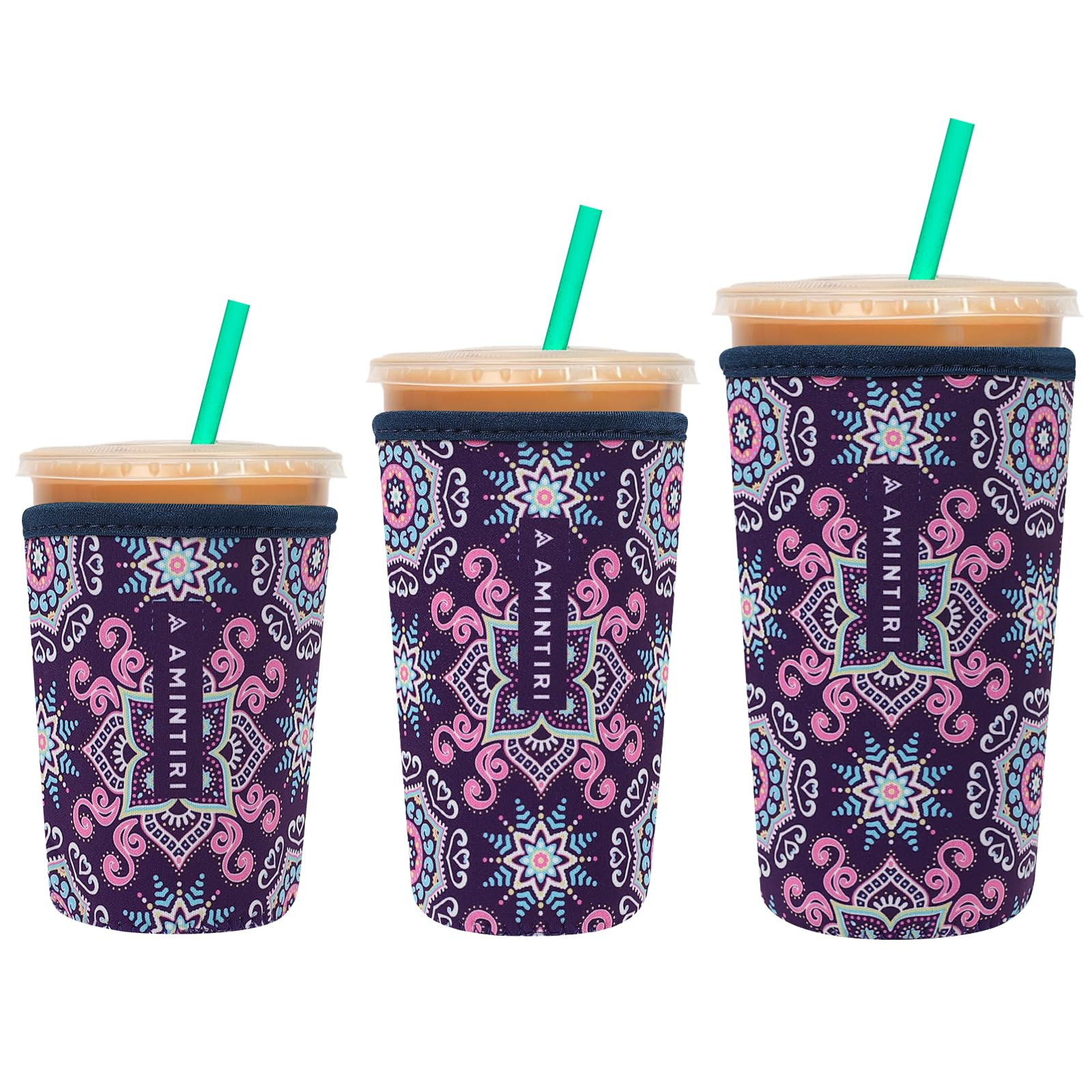 Amazon.com: 3 Pack Reusable Sleeve for Iced Coffee Cup, Coffee Neoprene ...