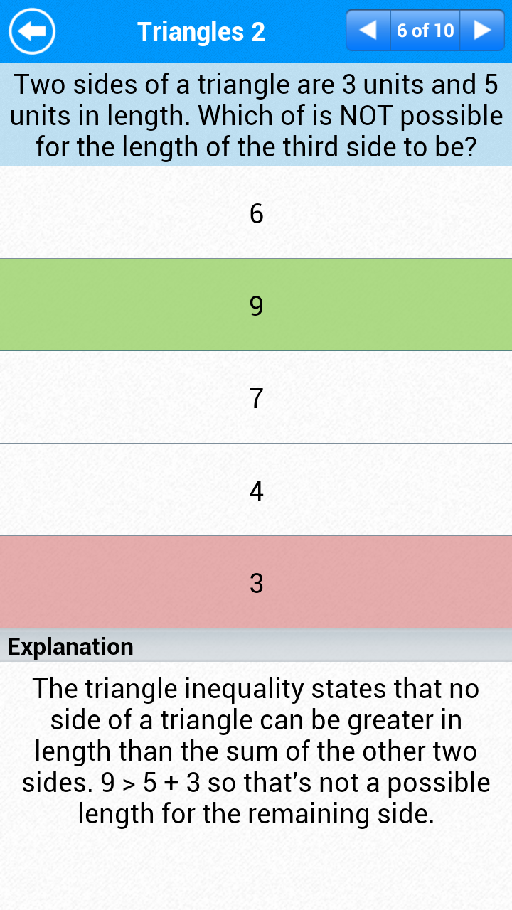 SAT Math : Geometry and Measurement Lite - App on Amazon Appstore