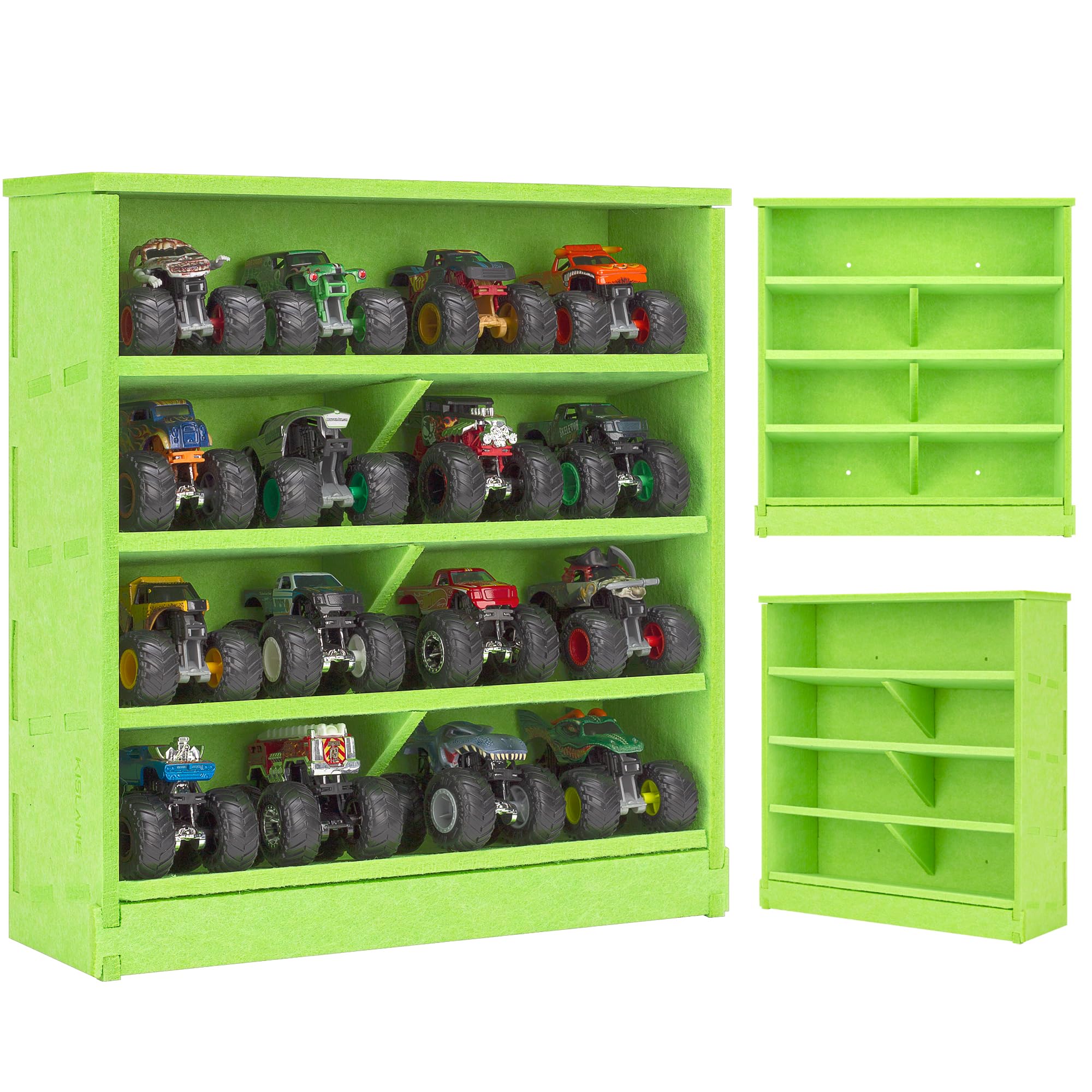 Amazon.com: Felt Monster Trucks Display Case, Wall-Mounted Display Case ...