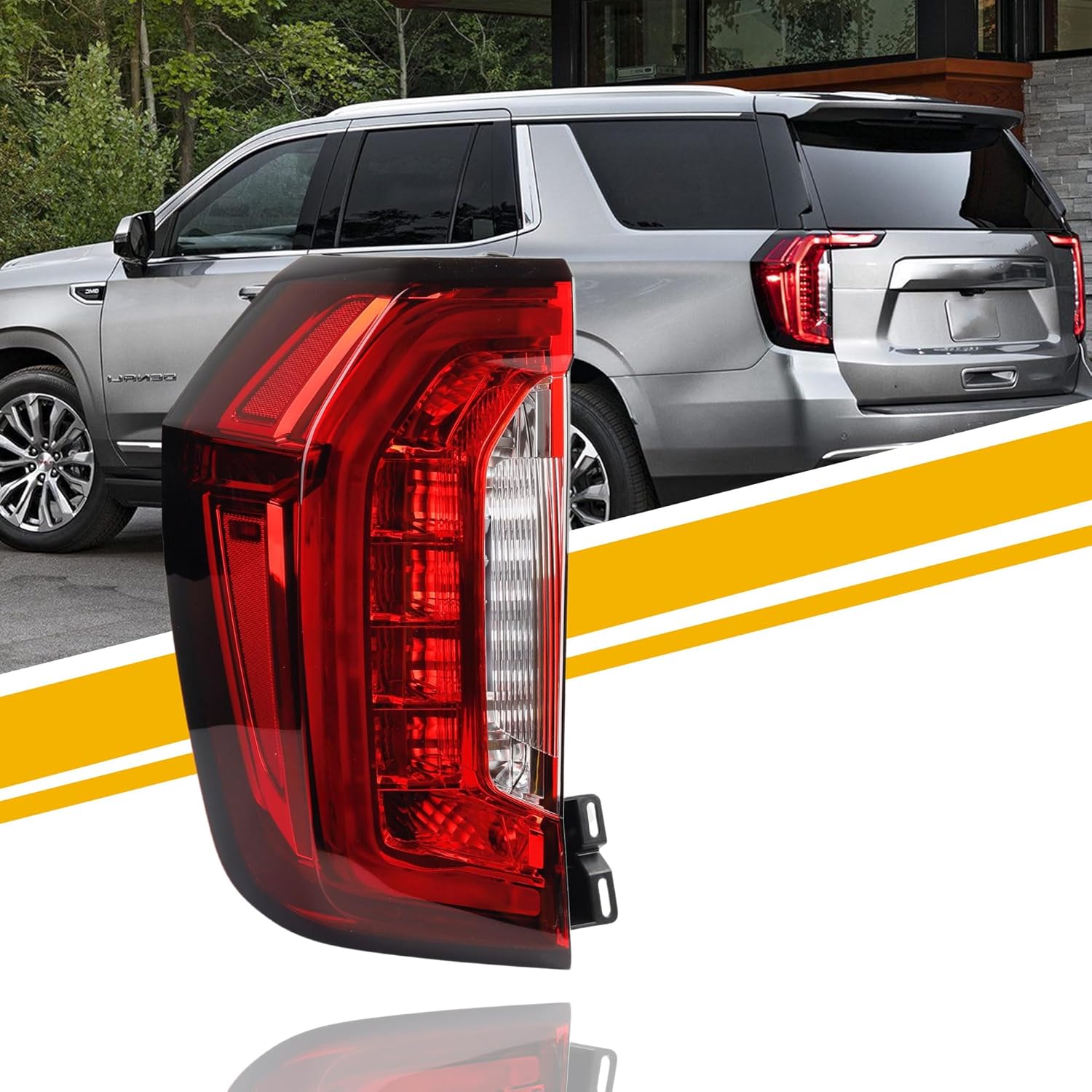 Amazon.com: Dasbecan Tail Light Assembly Rear Lamp LED Type Compatible ...