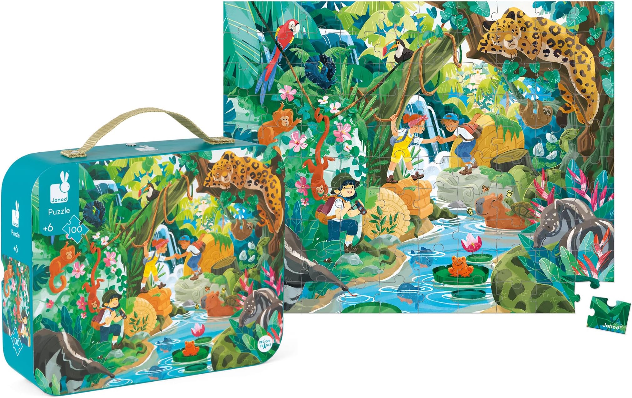 Amazon.com: Janod 350 Piece Educational World Atlas Floor Puzzle - Ages ...