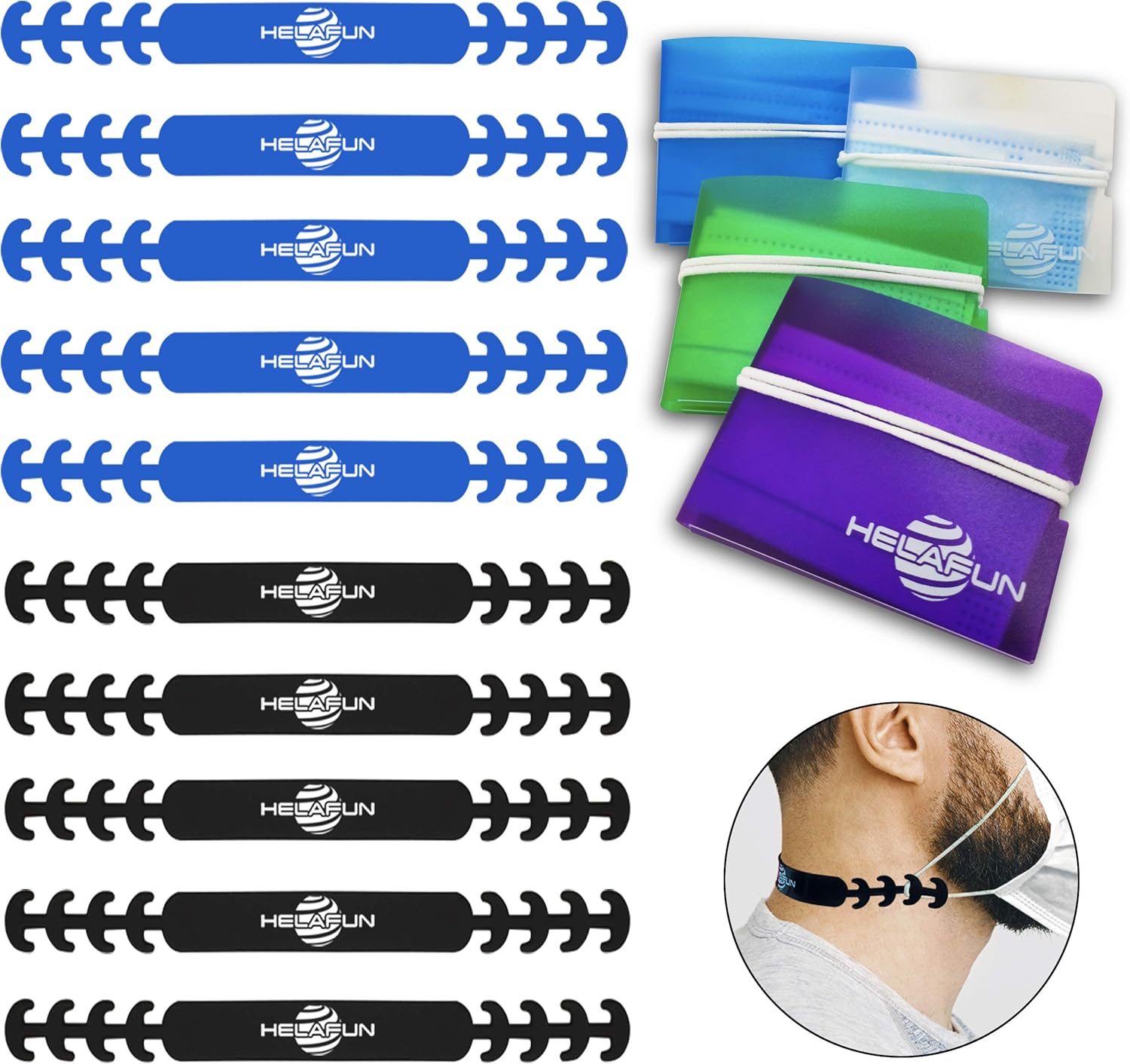 HELAFUN - 14 Stück - Maskenhalter Mundschutz, Maskenhalterung ...