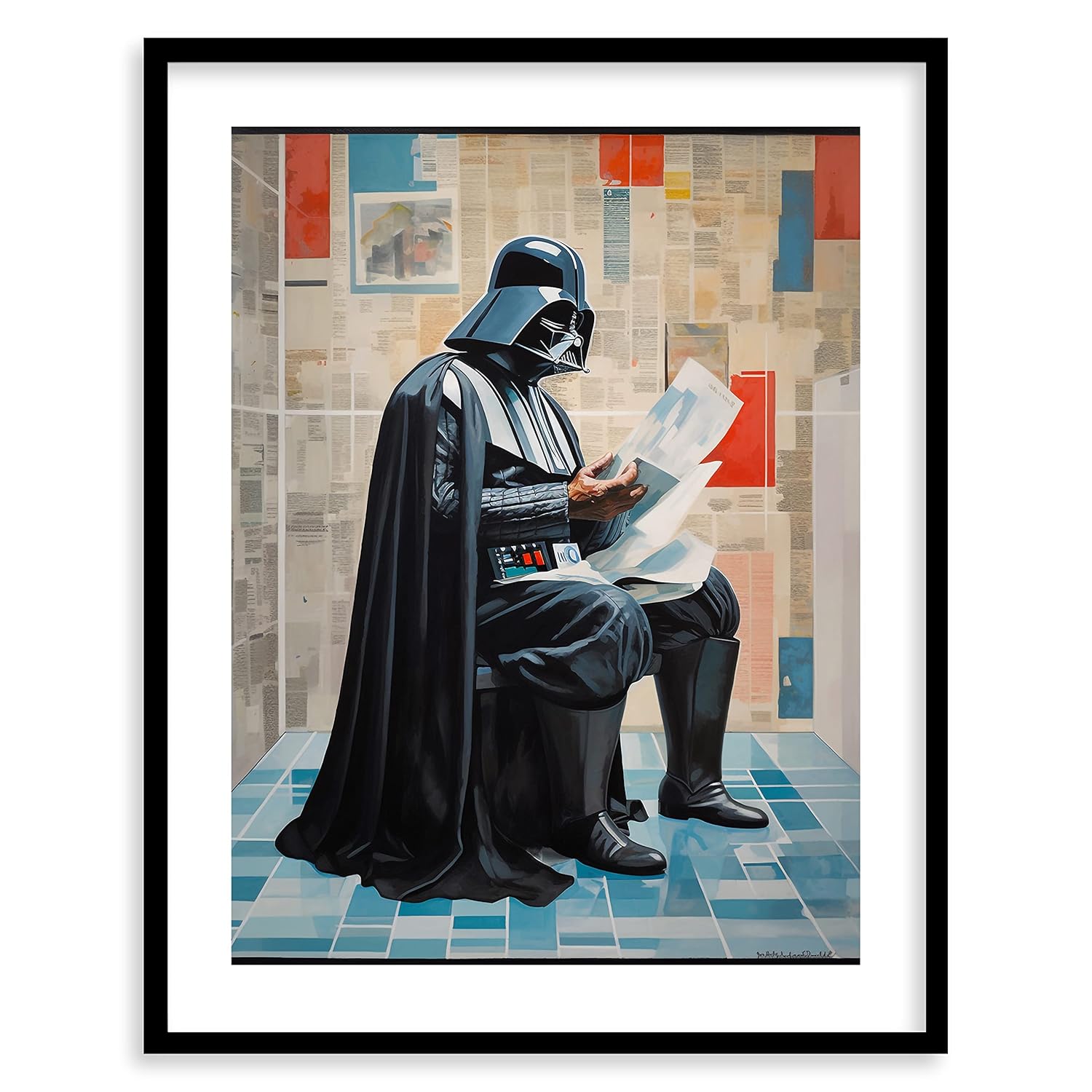 Amazon.com: Star Wars Bathroom Décor Art Print - Premium Giclee Fine ...