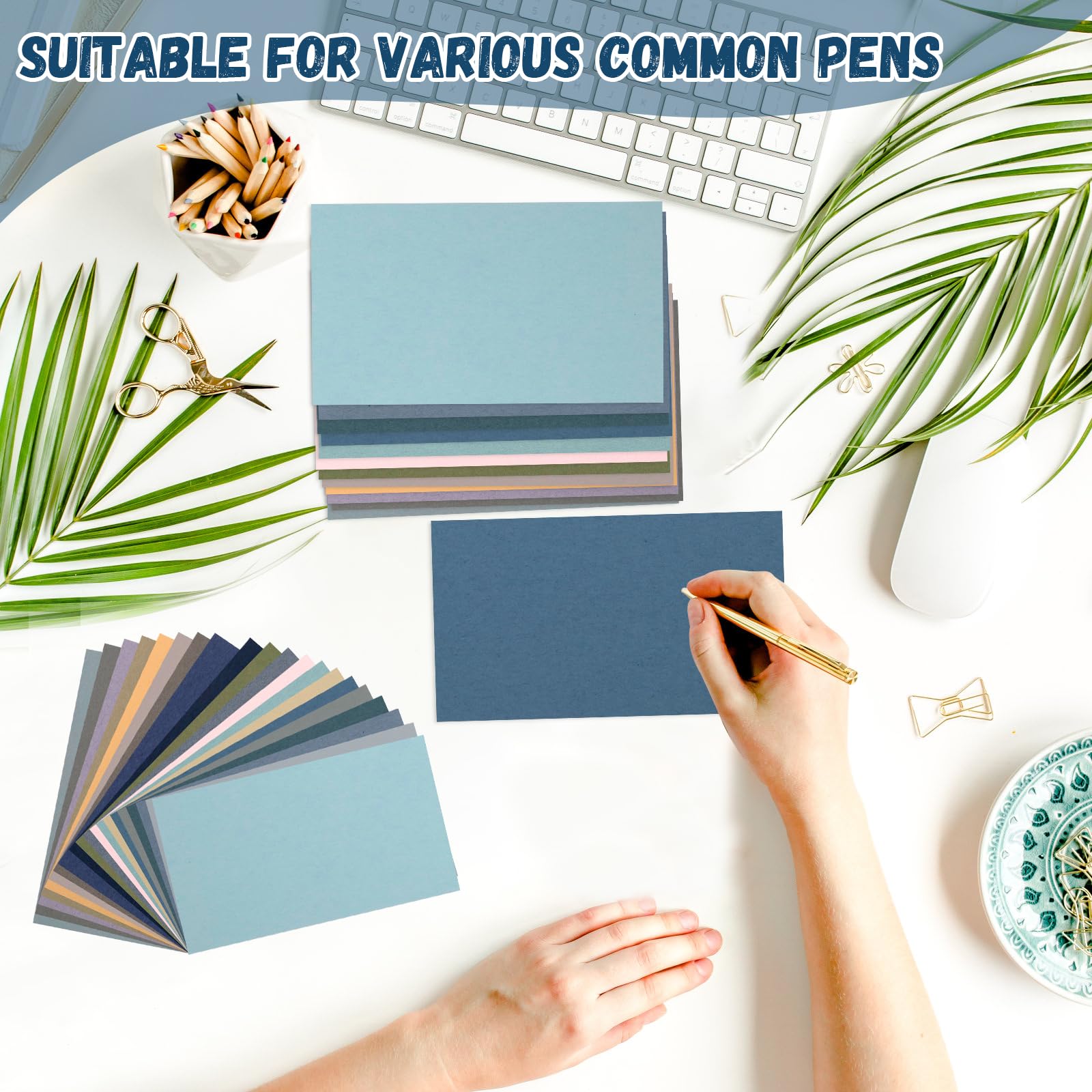 4x6 Cardstock Paper 100 Sheets Colored Cardstock Blank Colorful Thick ...