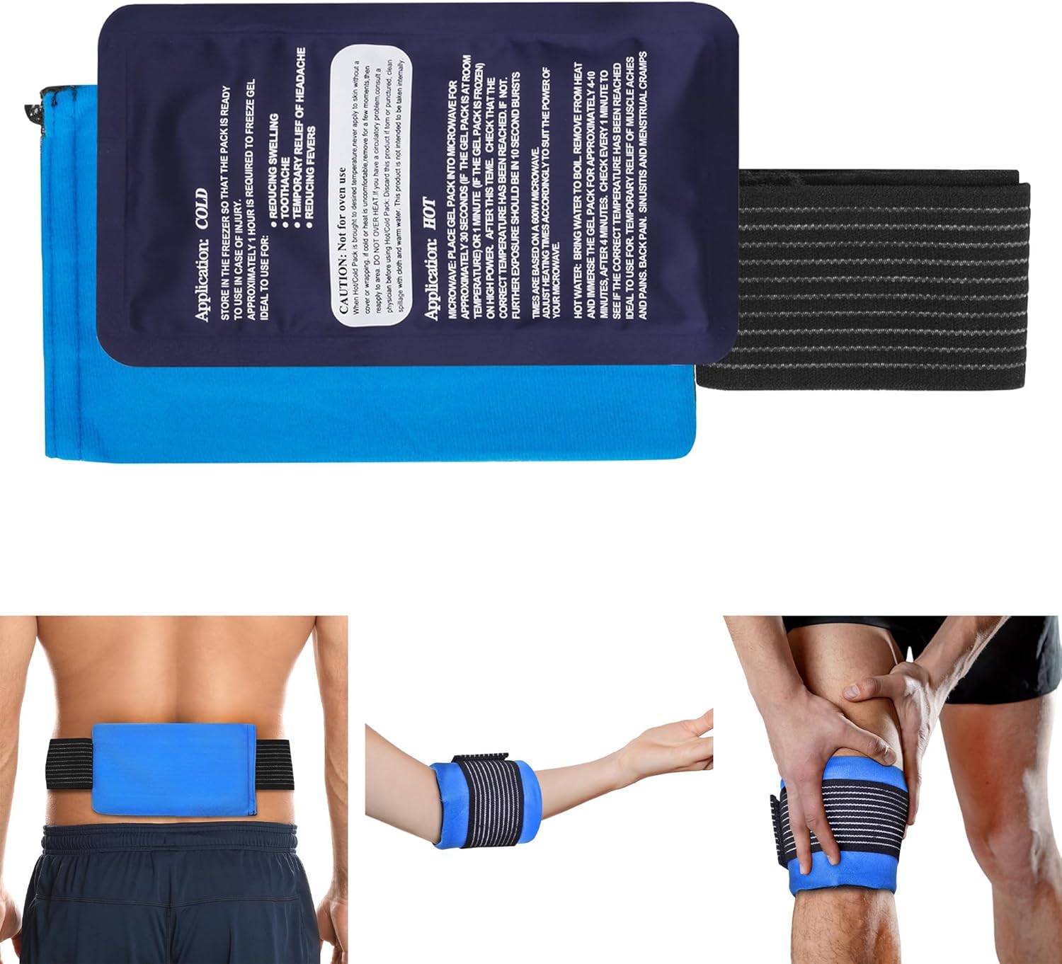 Tanness Reusable Ice Packs for Sports Injuries – Instant Ice Pack with ...