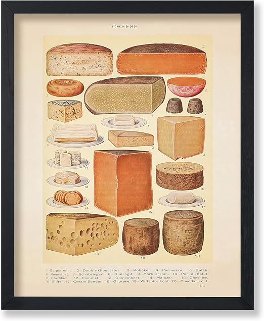 Amazon.com: Poster Master Vintage Cheese Poster - Mrs. Beeton's Cookery ...