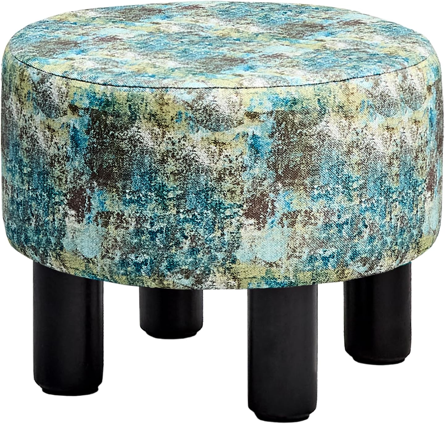 Amazon.com: Wimarsbon Foot Stool Velvet Ottoman Stool Round Footstool ...