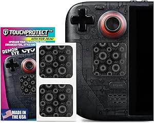 Amazon.co.jp: TouchProtect - Steam Deck OLED互換アクセサリースキンでグリップ、スタイル、触覚フィードバックを追加し、Steamデッキトラックパッドを ...